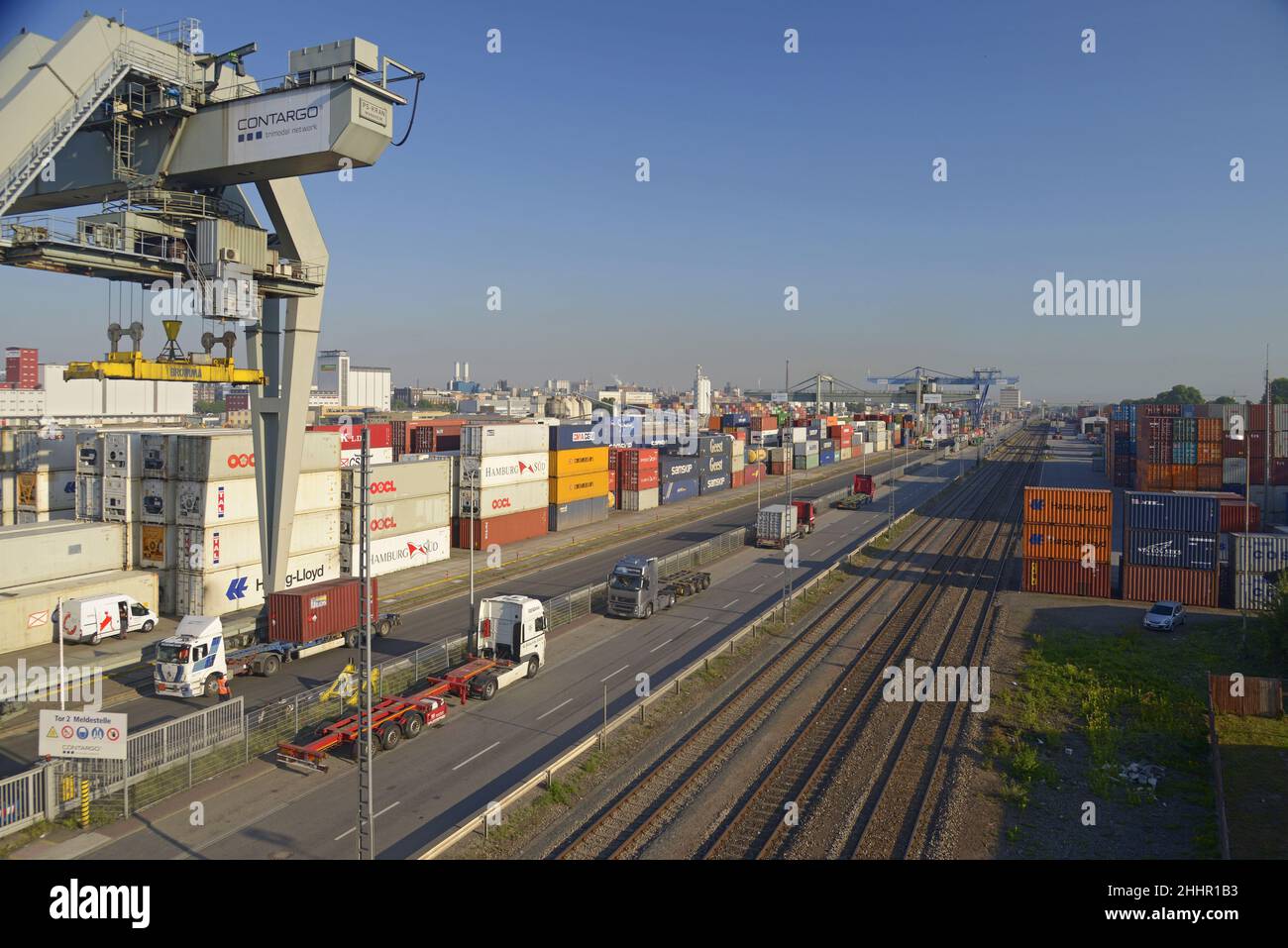 Germany, Baden-Wurttemberg, Mannheim, Port of Mannheim, Mühlauhafen ...