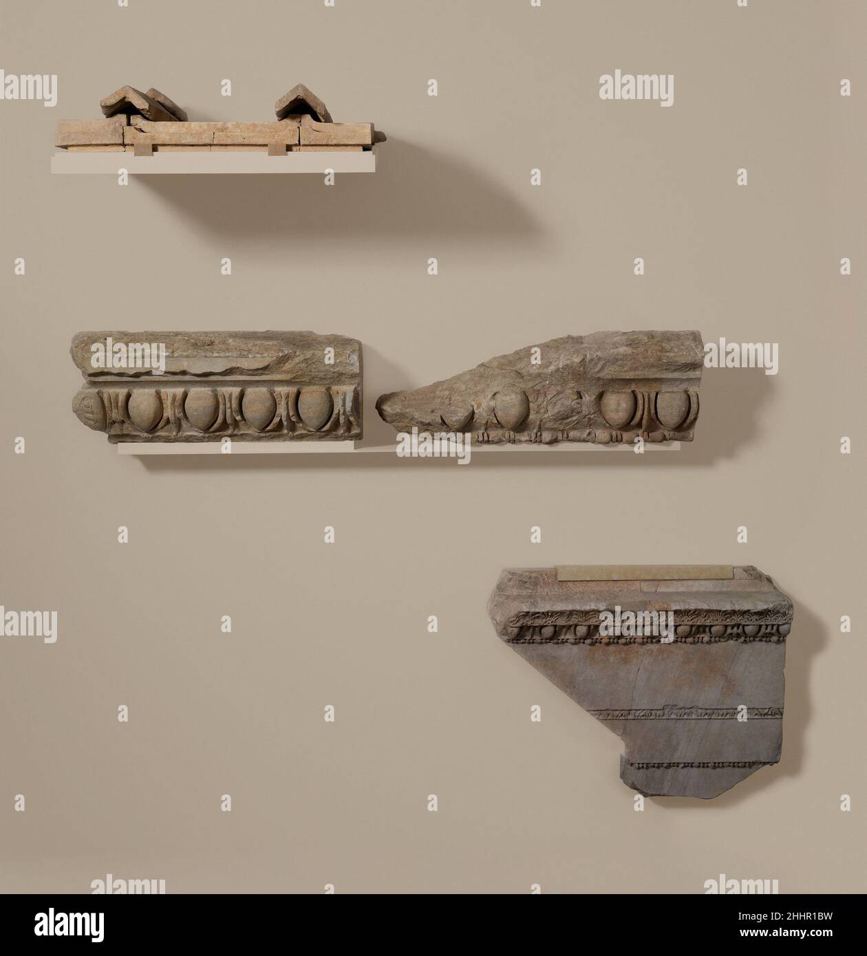 Marble roof tiles from the Temple of Artemis at Sardis ca. early 3rd ...