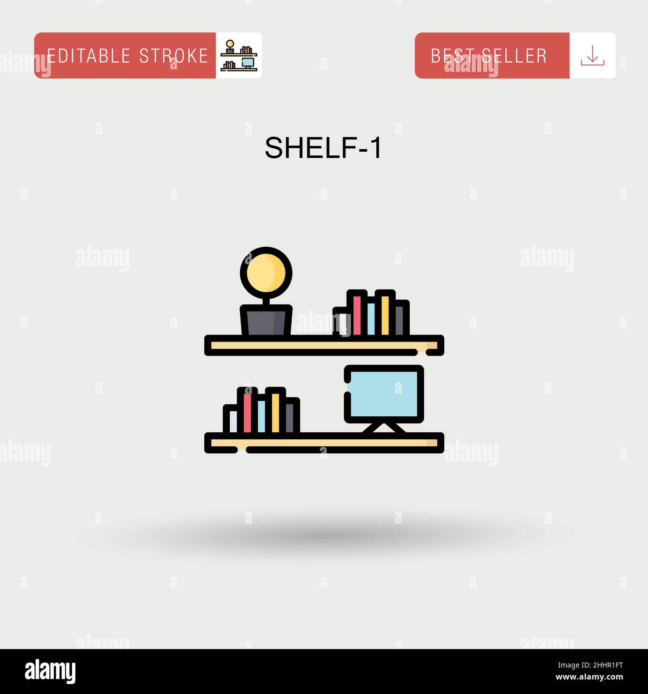 Book shelf space Stock Vector Images - Alamy