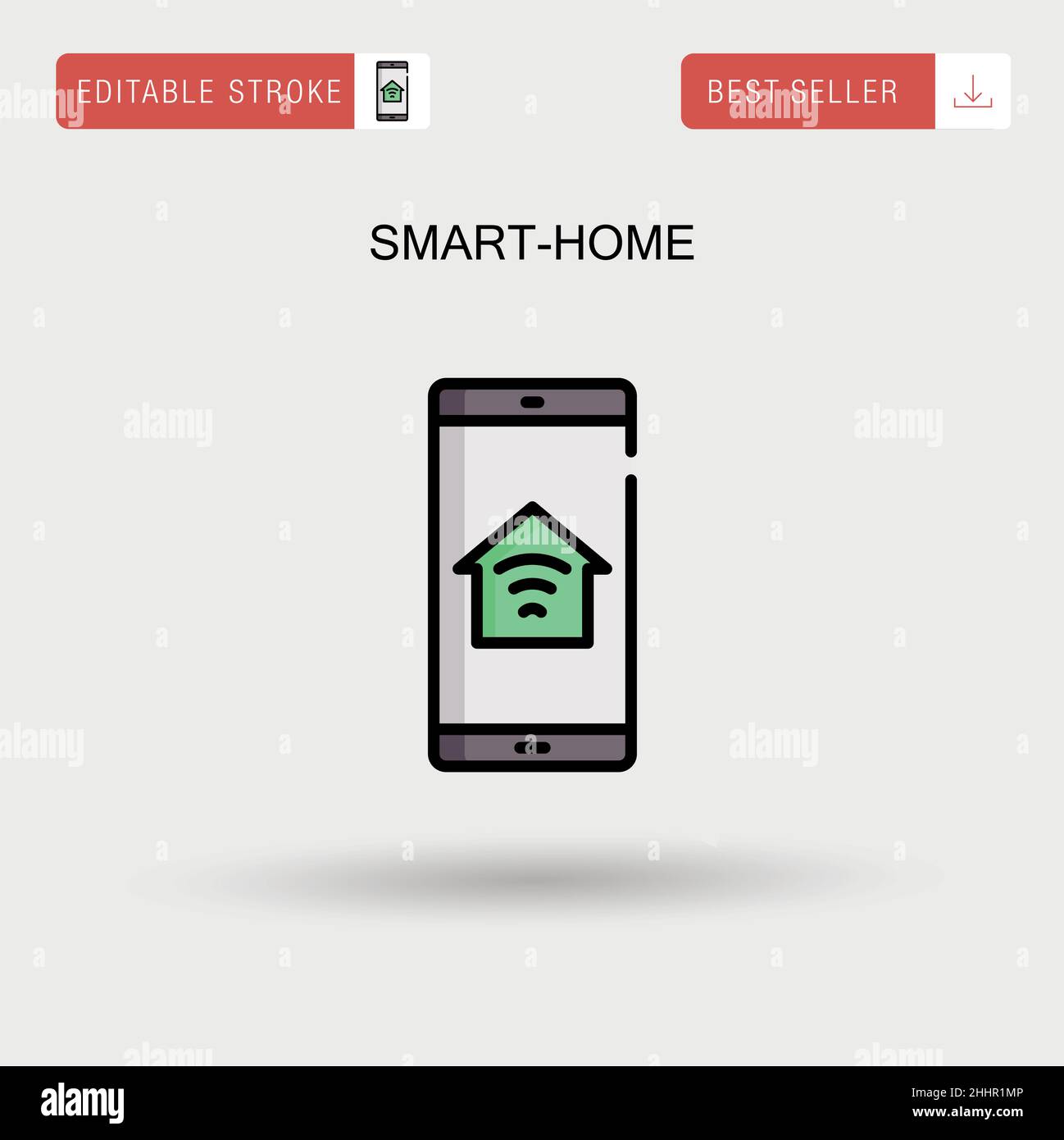 Smart home smartphone application Stock Vector Images - Alamy