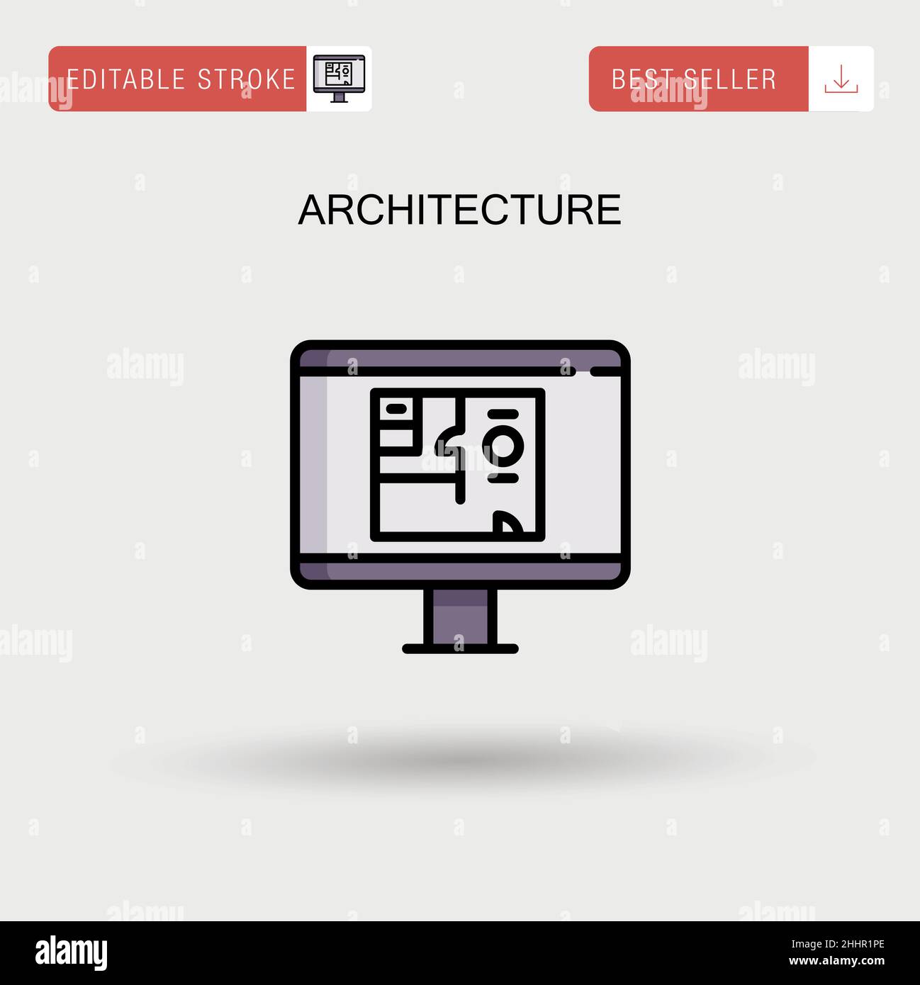 Architecture Simple vector icon Stock Vector Image & Art - Alamy