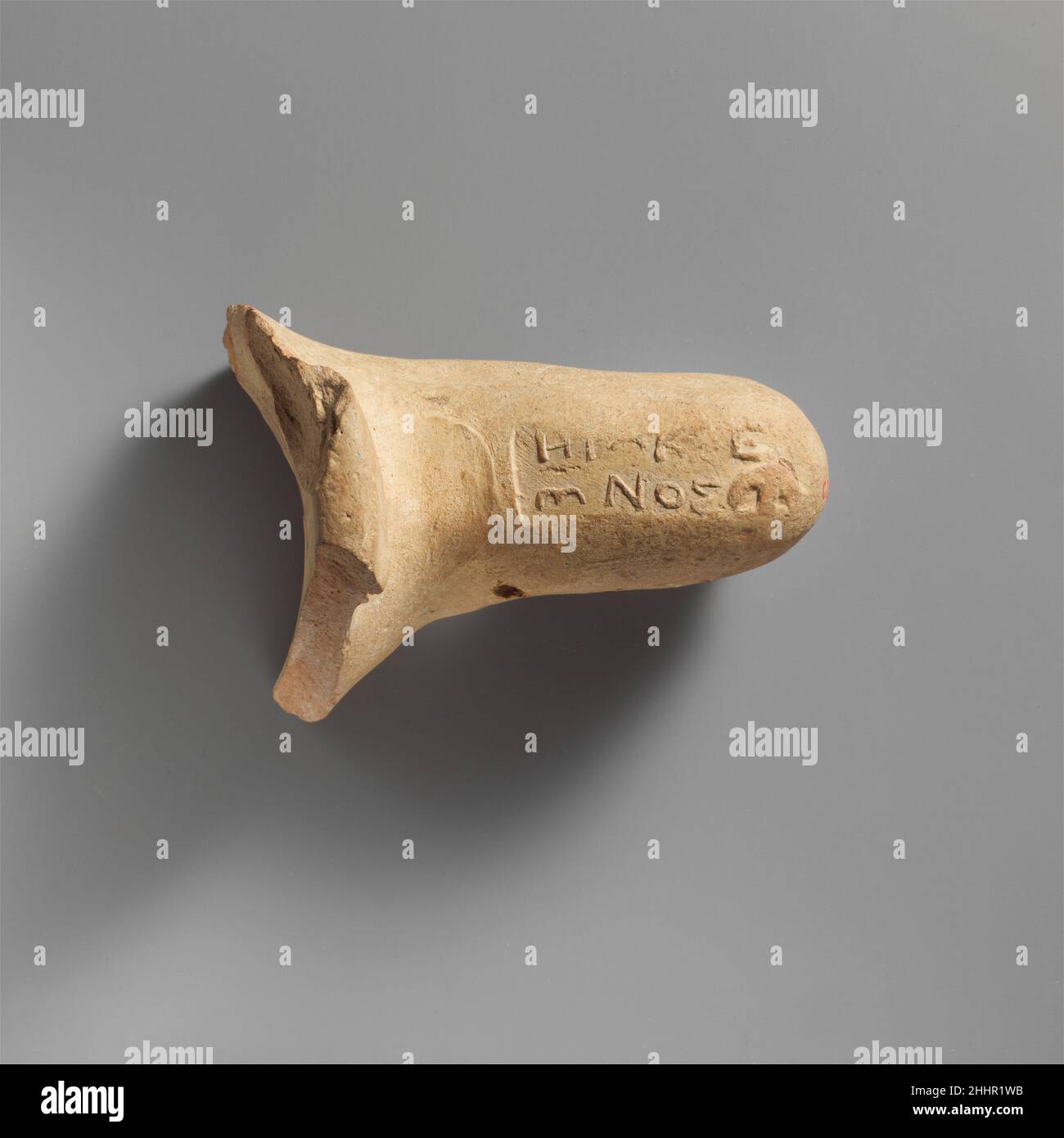 Terracotta amphora handle with stamp 2nd half of 2nd century B.C. Greek ...