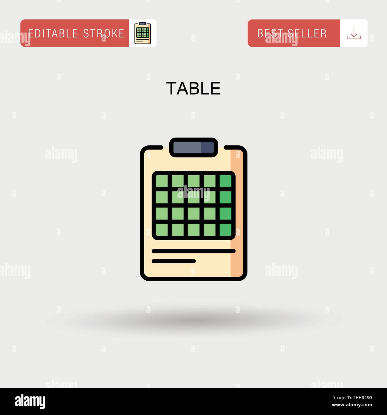 Table Simple vector icon Stock Vector Image & Art - Alamy