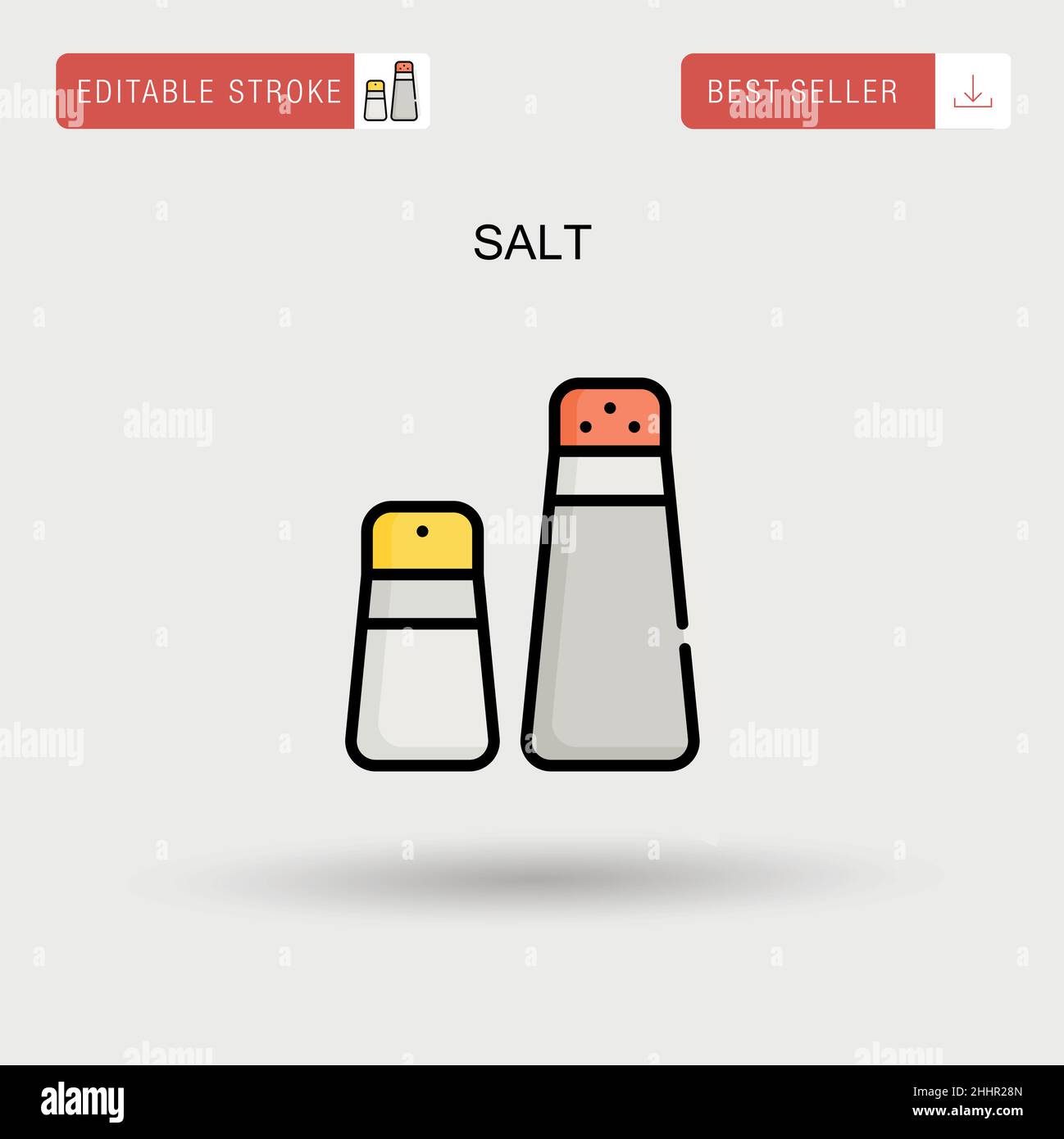 Salt Simple vector icon Stock Vector Image & Art - Alamy