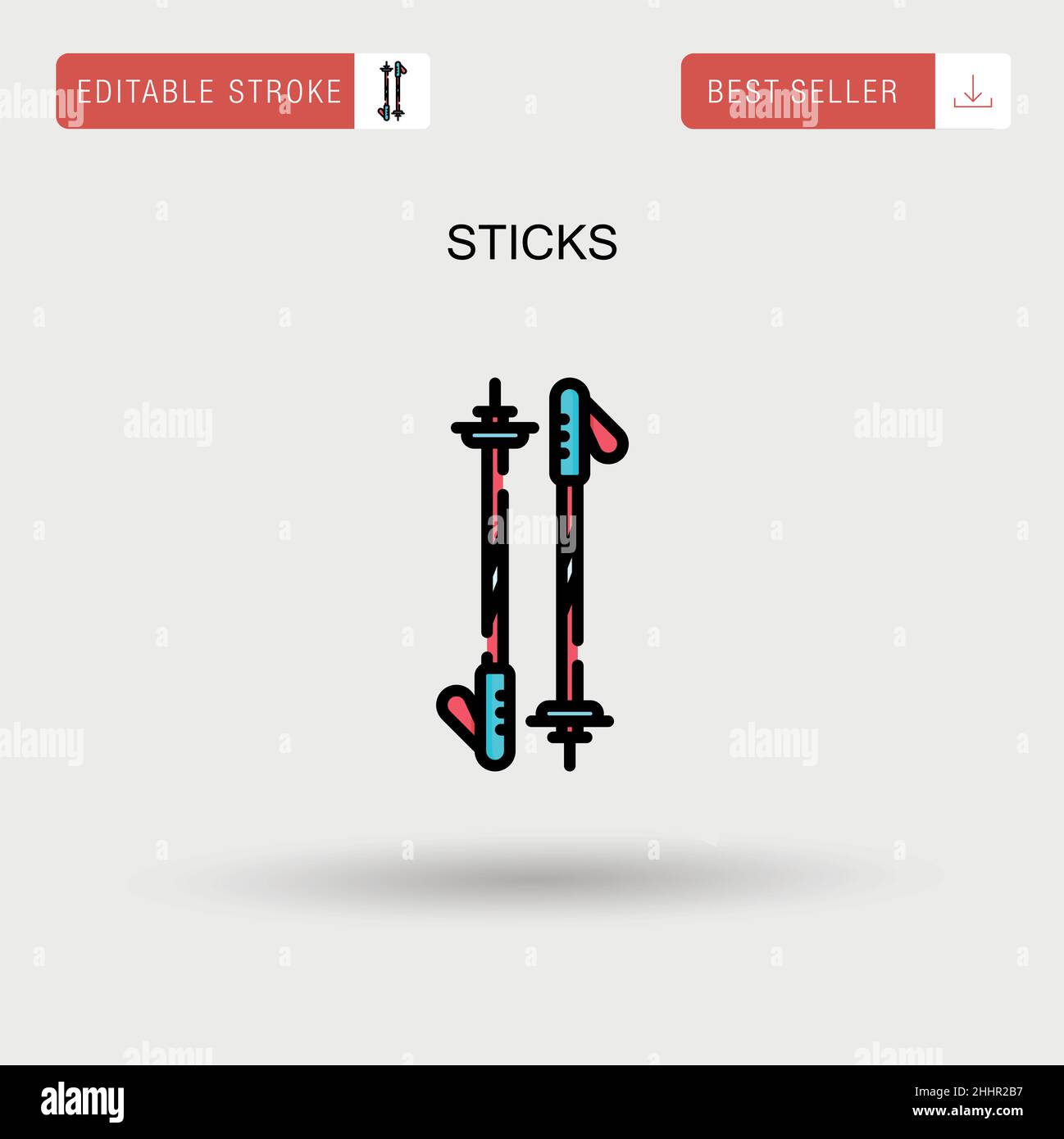 Sticks Simple vector icon Stock Vector Image & Art - Alamy
