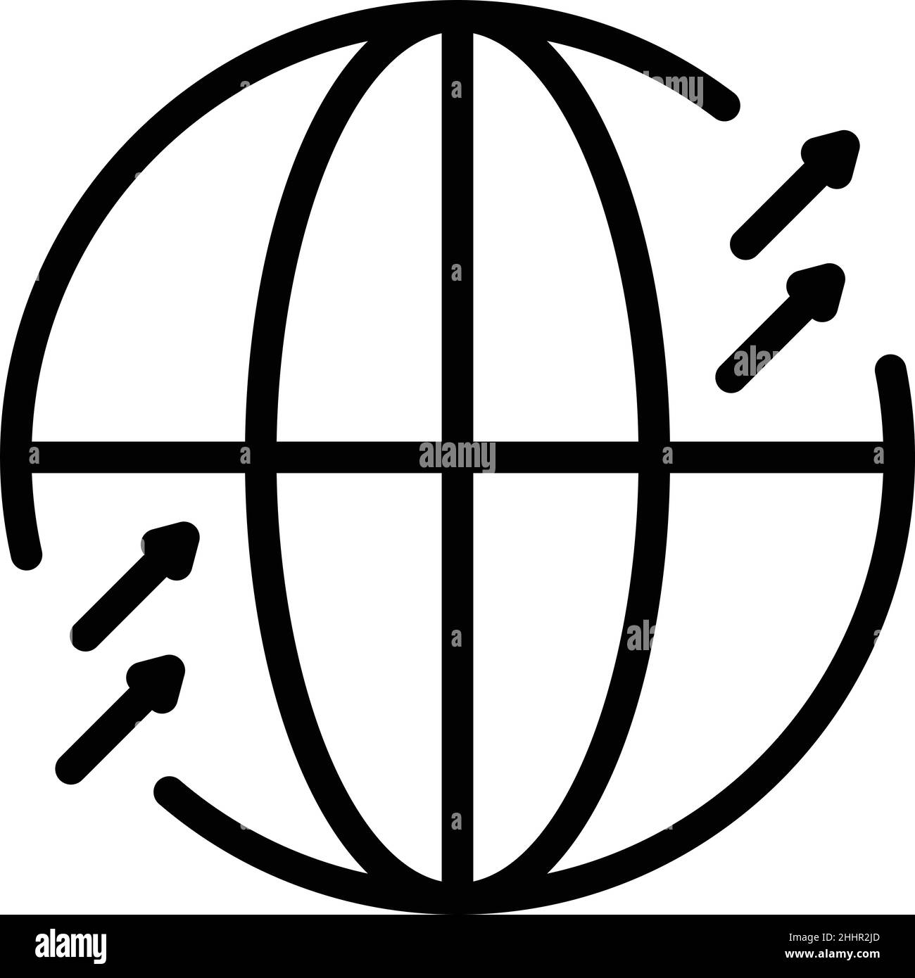 Global tour icon outline vector. World around. Travel map Stock Vector ...