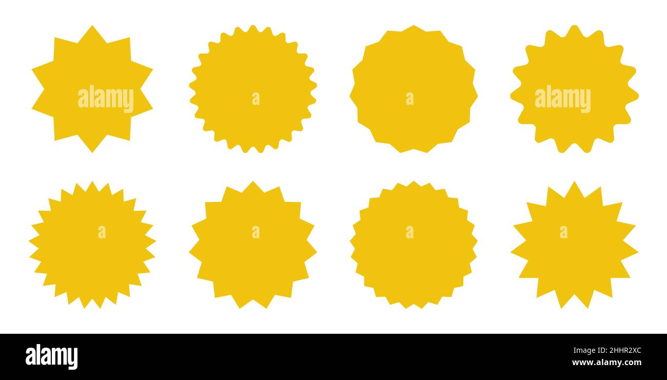 Supermarket yellow sticker Stock Vector Images - Alamy