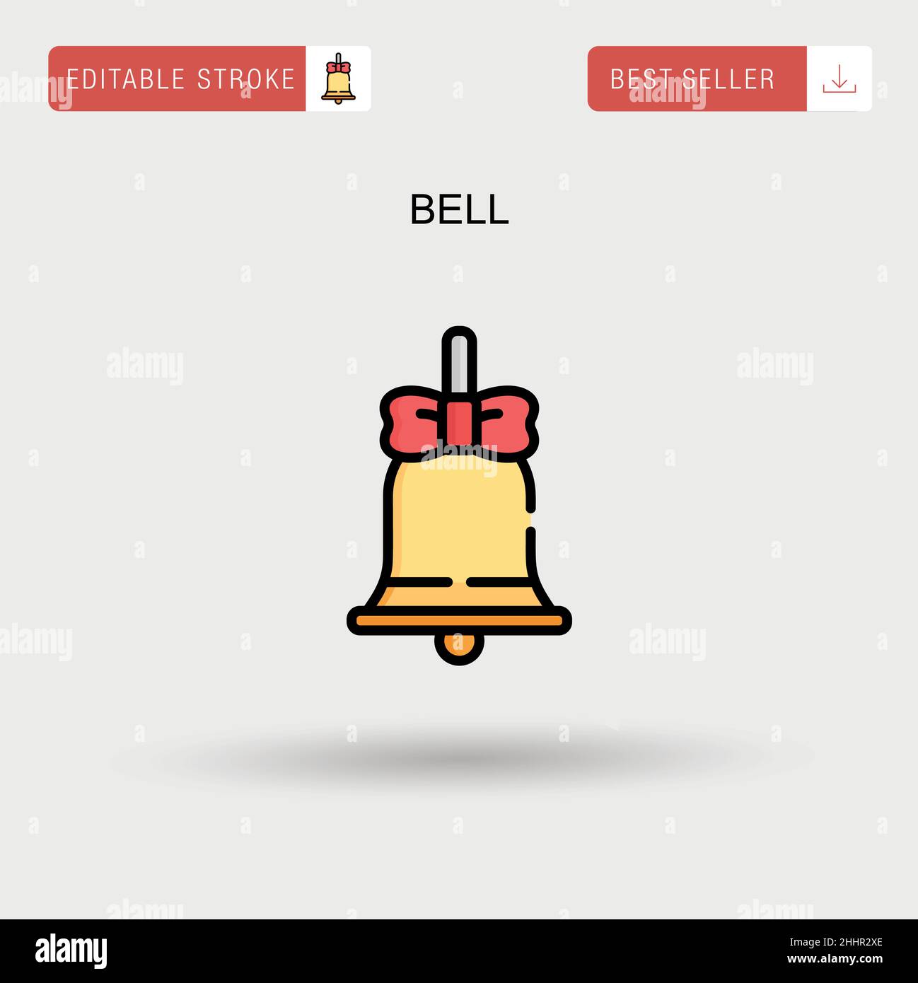 Bell Simple vector icon Stock Vector Image & Art - Alamy
