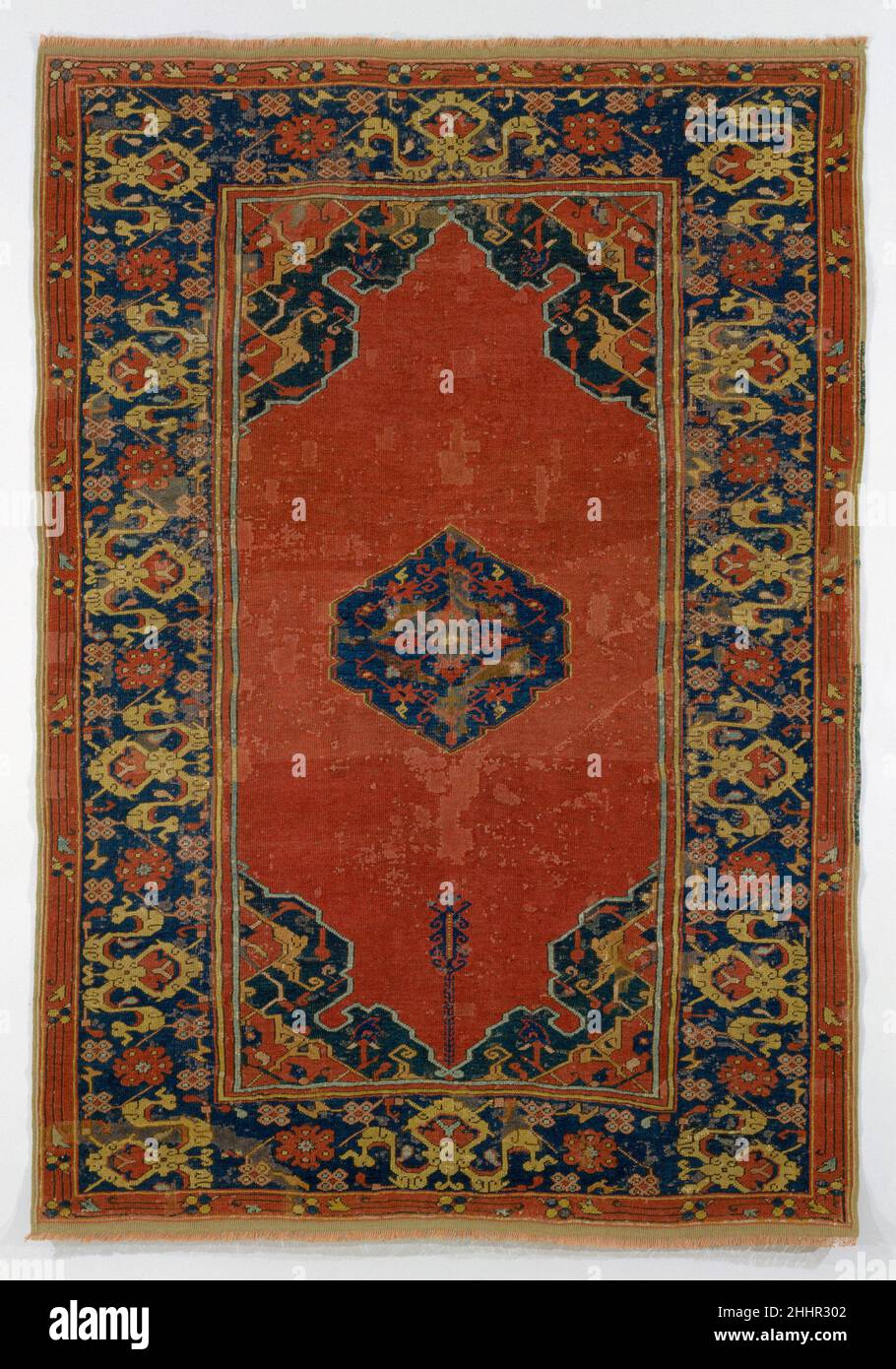 Carpet 17th century. Carpet. 17th century. Wool (warp, weft and pile ...