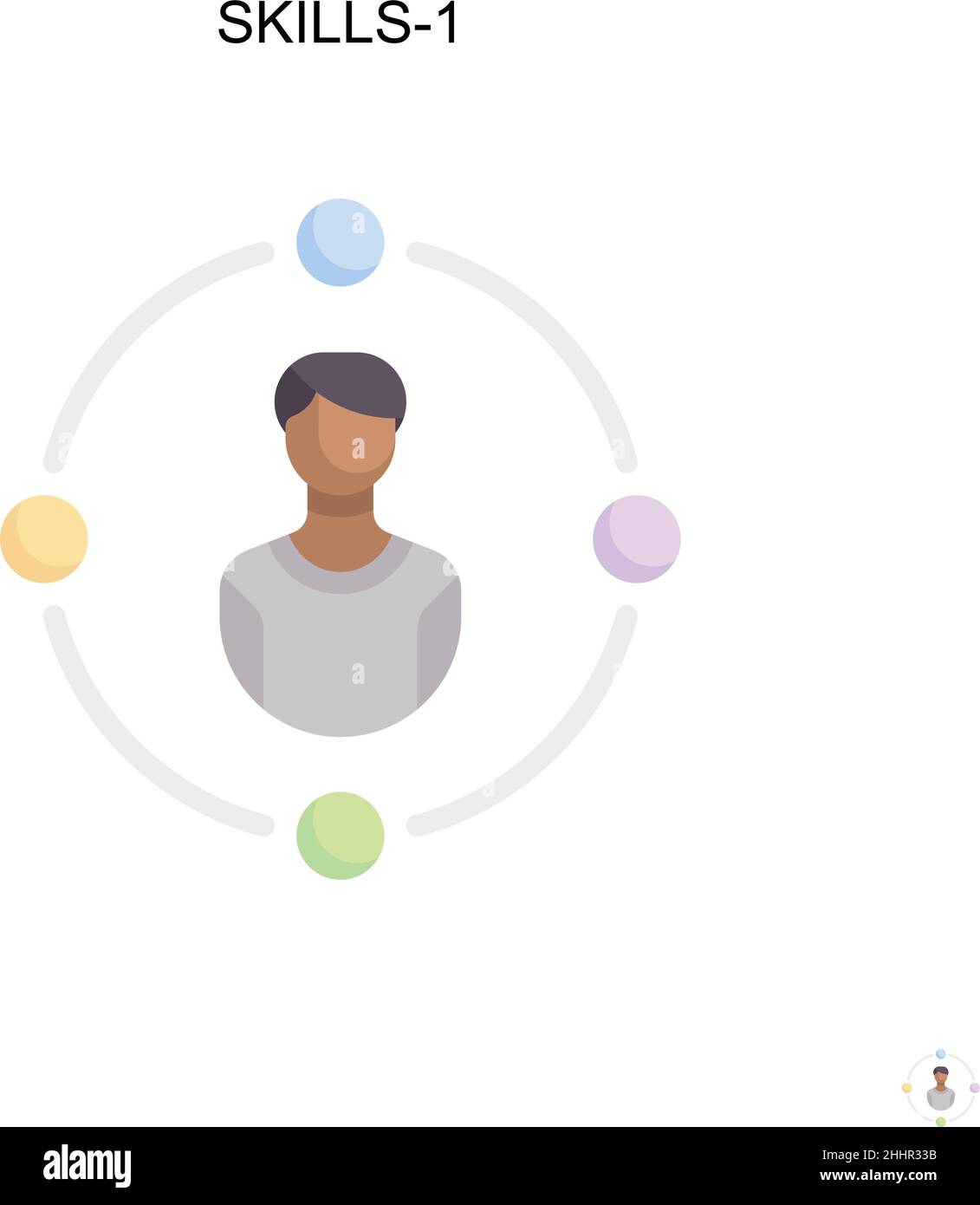 Skills-1 Simple vector icon.Perfect color modern pictogram on editable ...