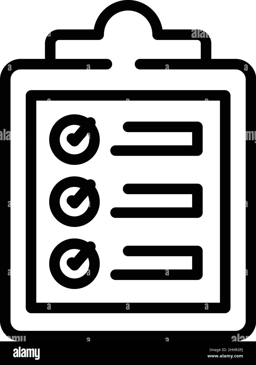Clipboard inventory icon outline vector. Digital control. Product ...