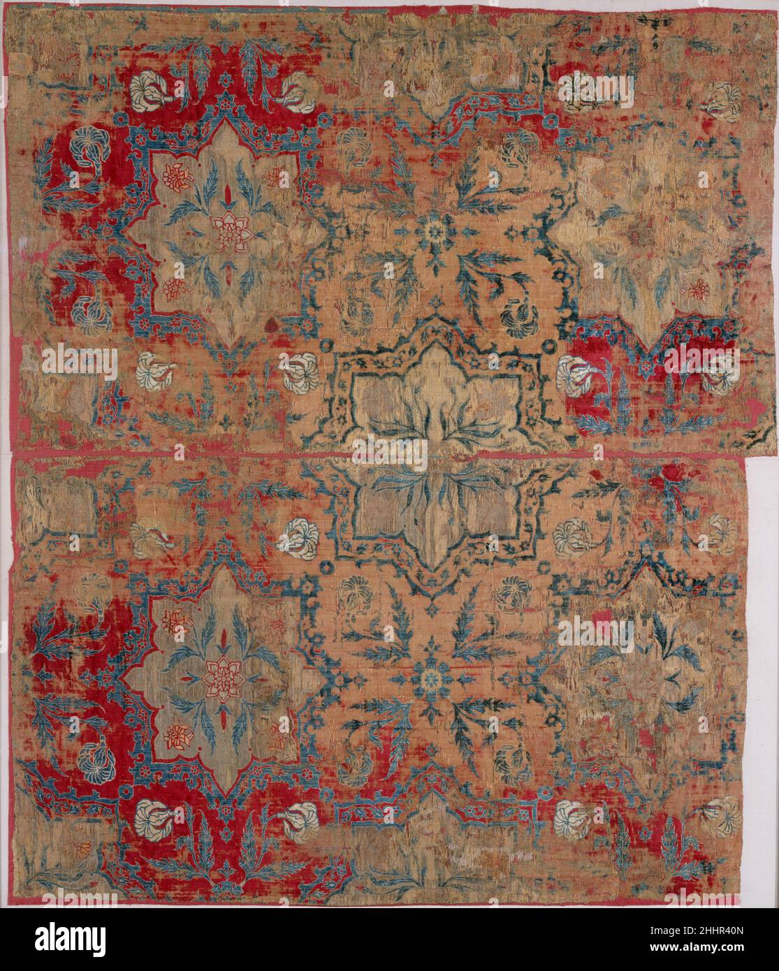 Textile Fragment mid-17th century. Textile Fragment. mid-17th century ...