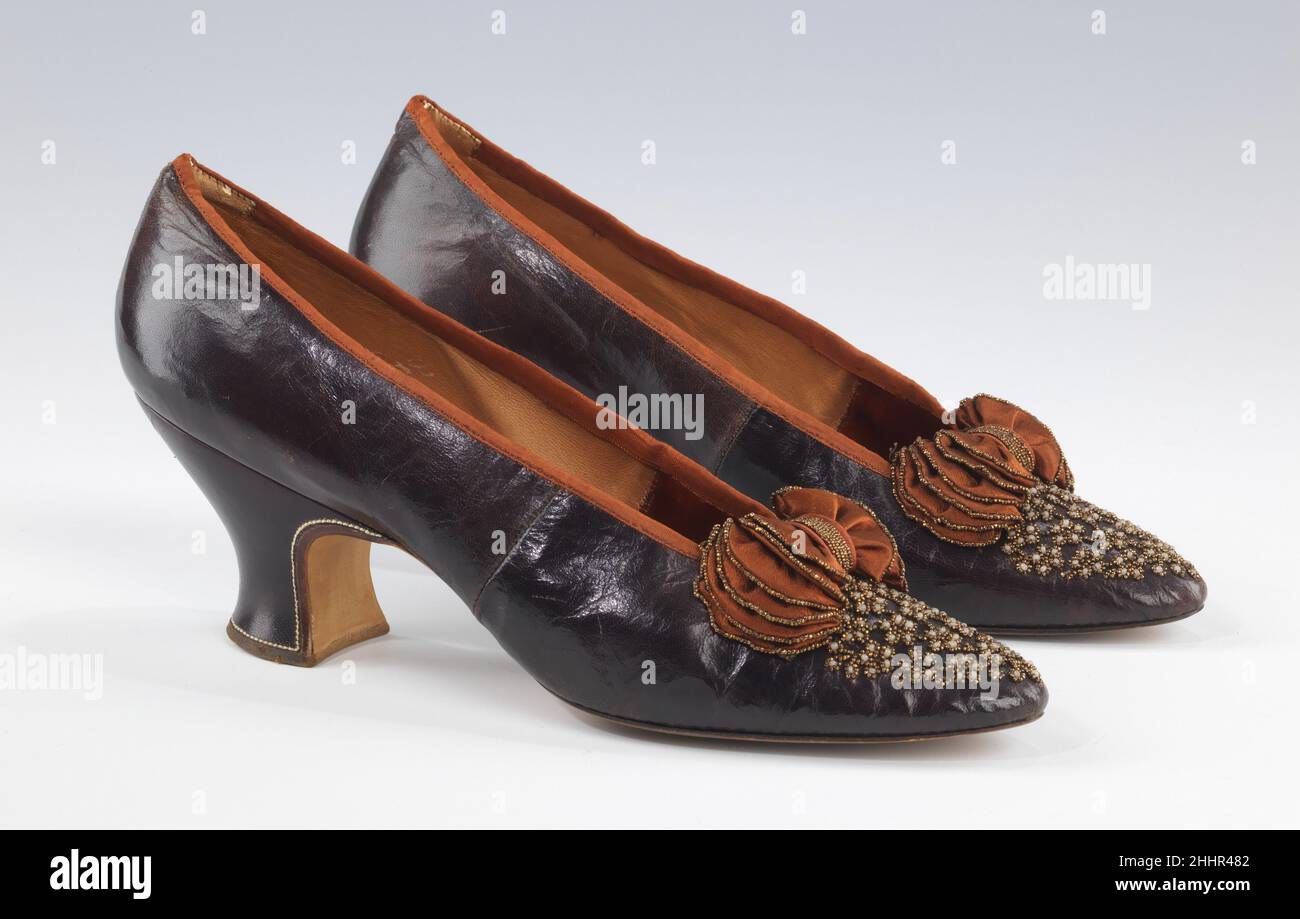 Evening slippers ca. 1897 Hook, Knowles & Co. Hook, Knowles & Company ...