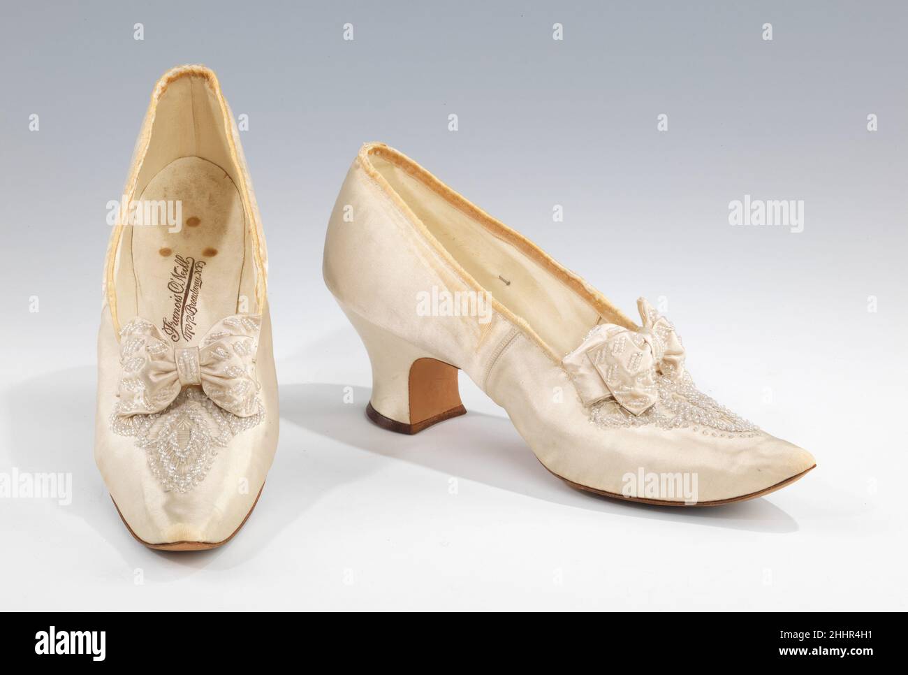 Evening slippers ca. 1898 Francis O'Neill American While shoe fashions ...