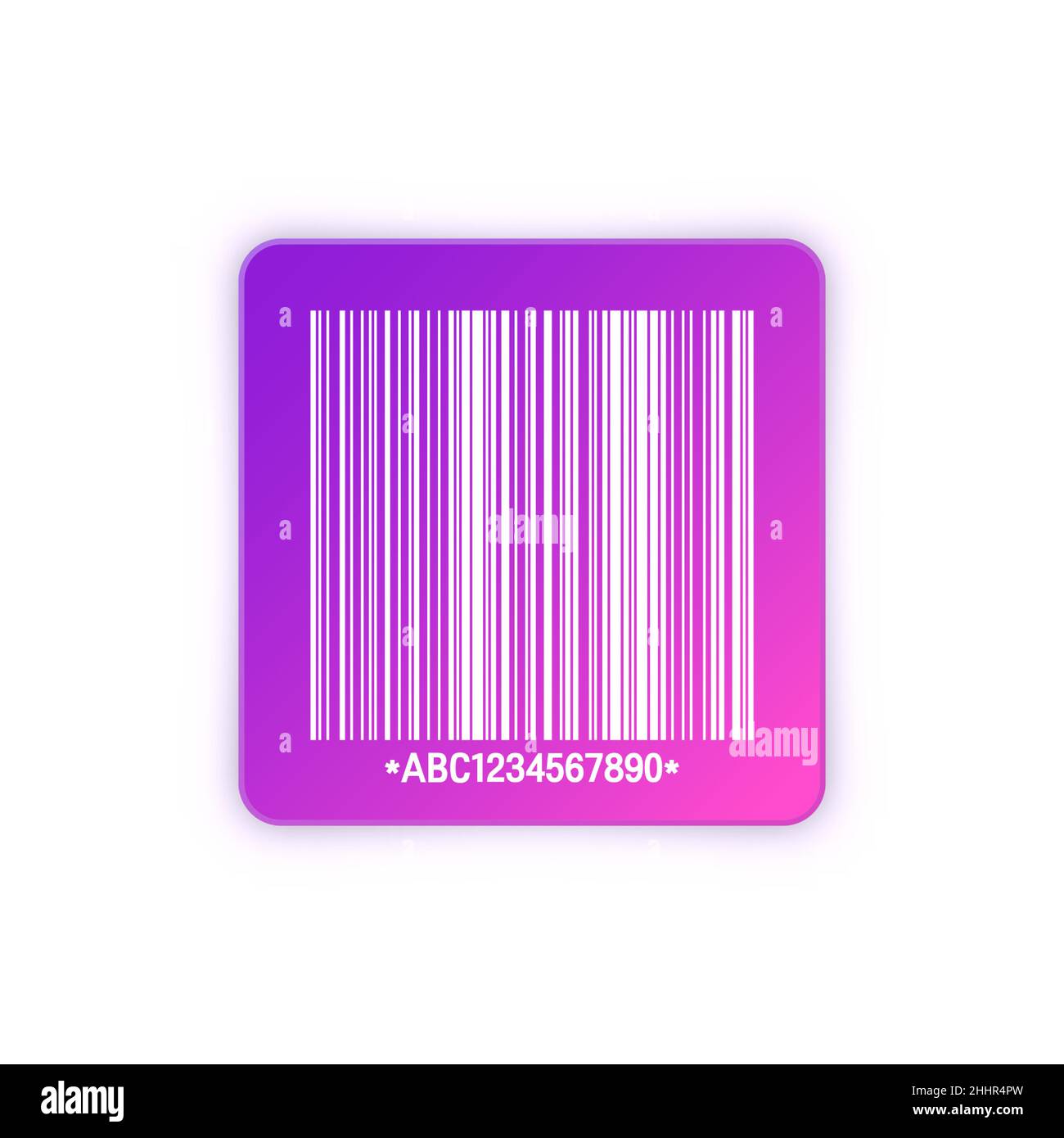 Modern colorful barcode sticker. Identification tracking code. Serial ...