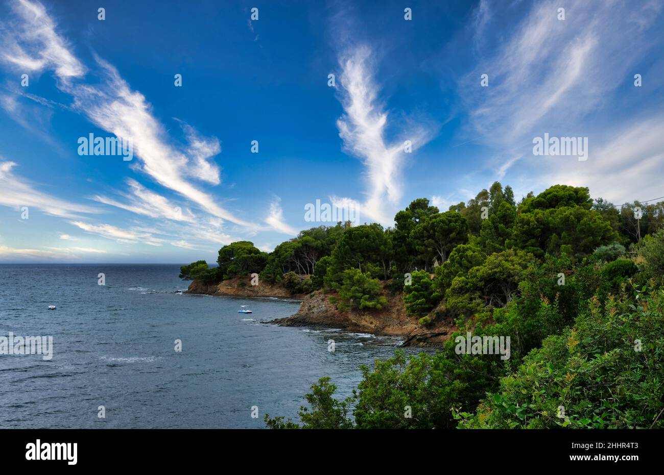 Beautiful panorama of Punta Licosa, Santa Maria di Castellabate ...