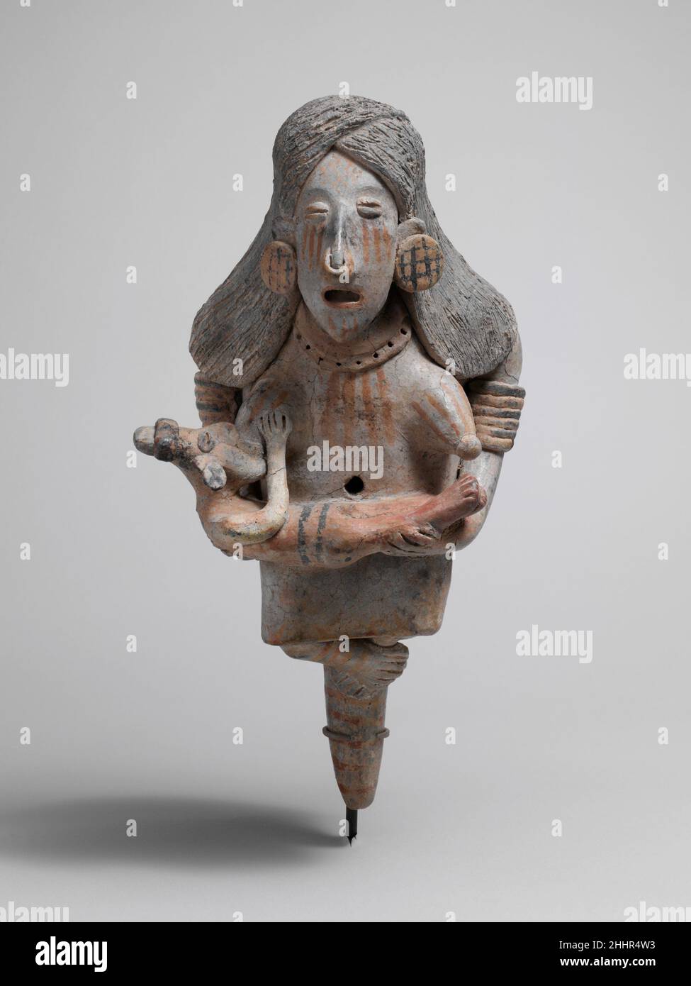 Rattle 100 B.C.–200 A.D. Jalisco A large perforated rattle typical of ...