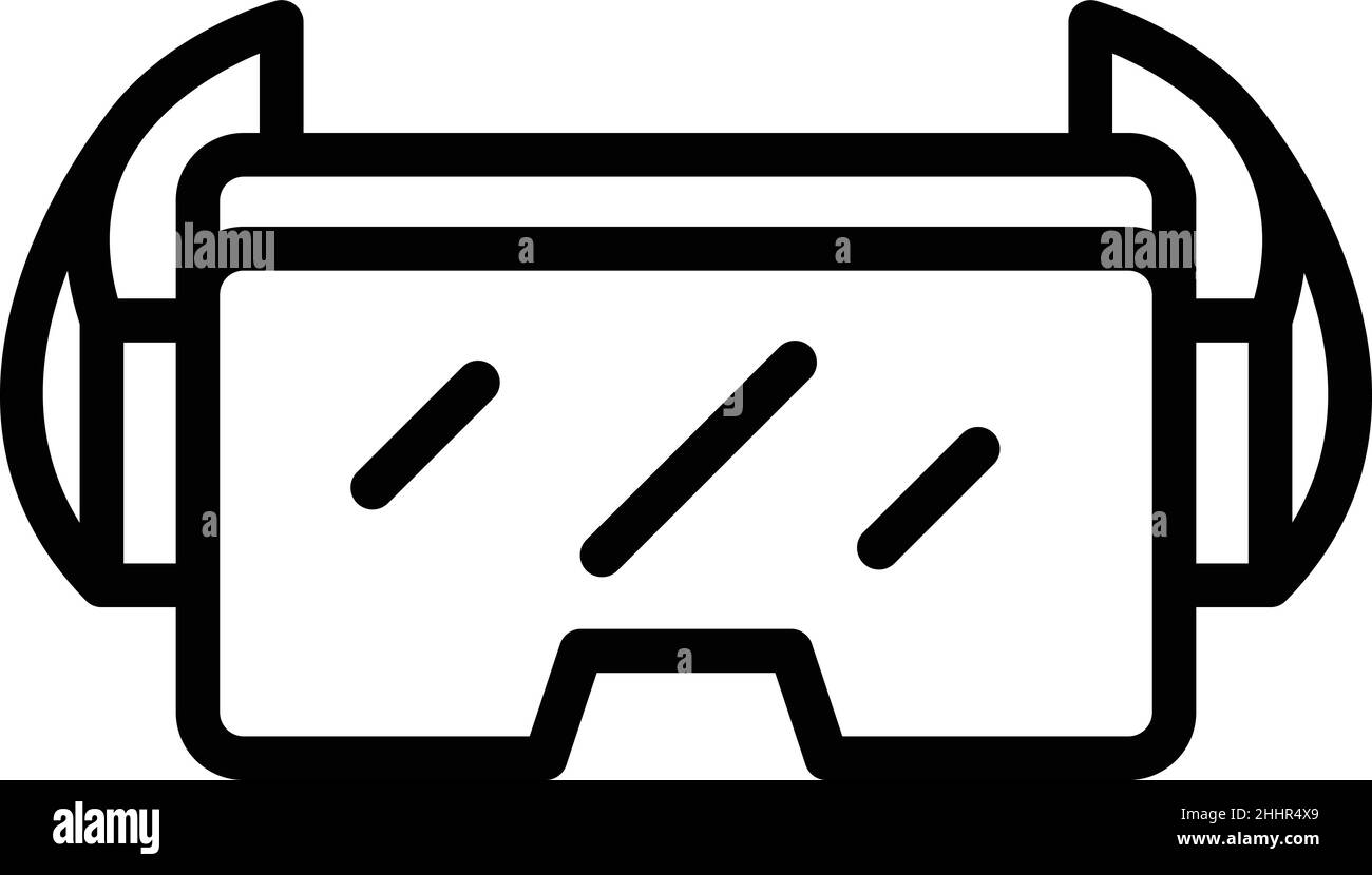 Vr glasses icon outline vector. Store computer. Shop retail Stock ...