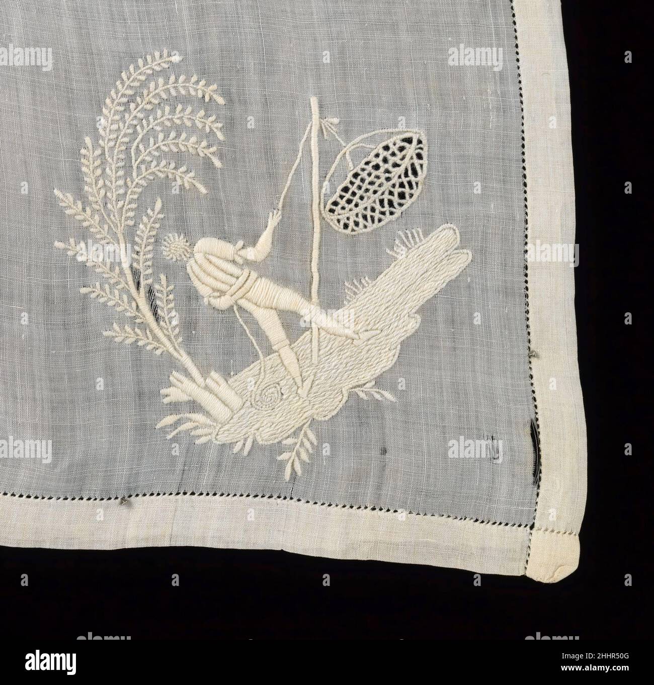 Handkerchief late 19th century French The delicate fabric of this ...