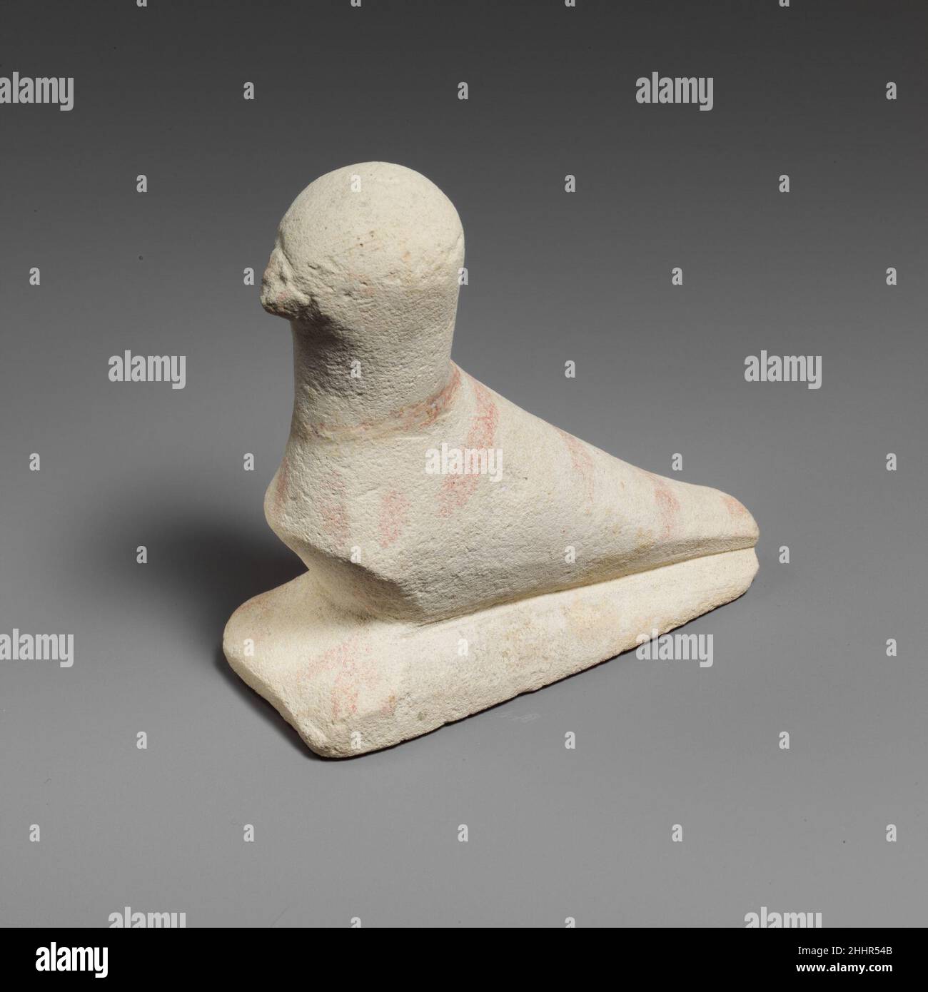 Limestone statuette of a dove 4th century B.C. Cypriot The small dove ...