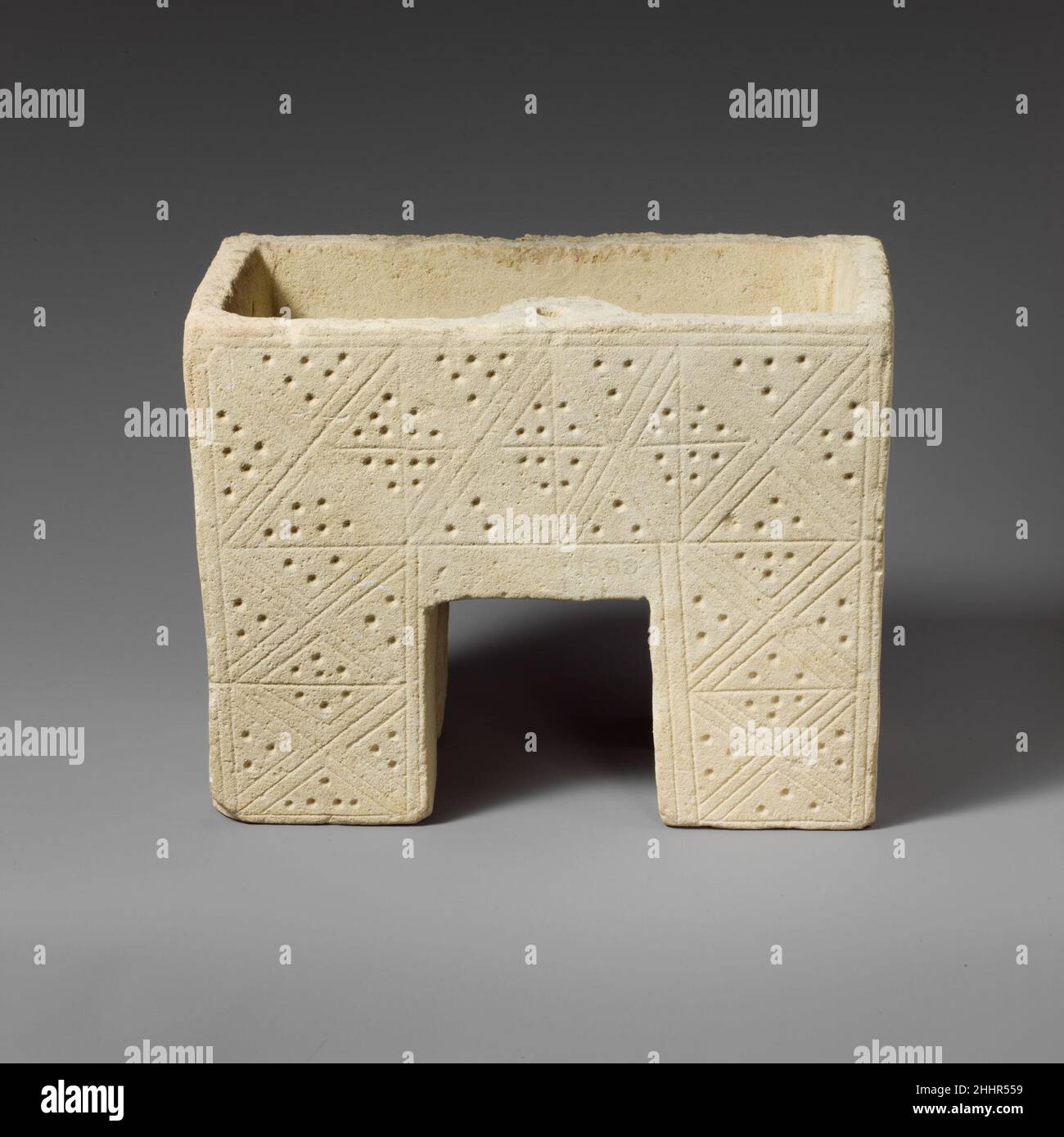 Limestone chest with incised decoration 8th century B.C.? Cypriot ...