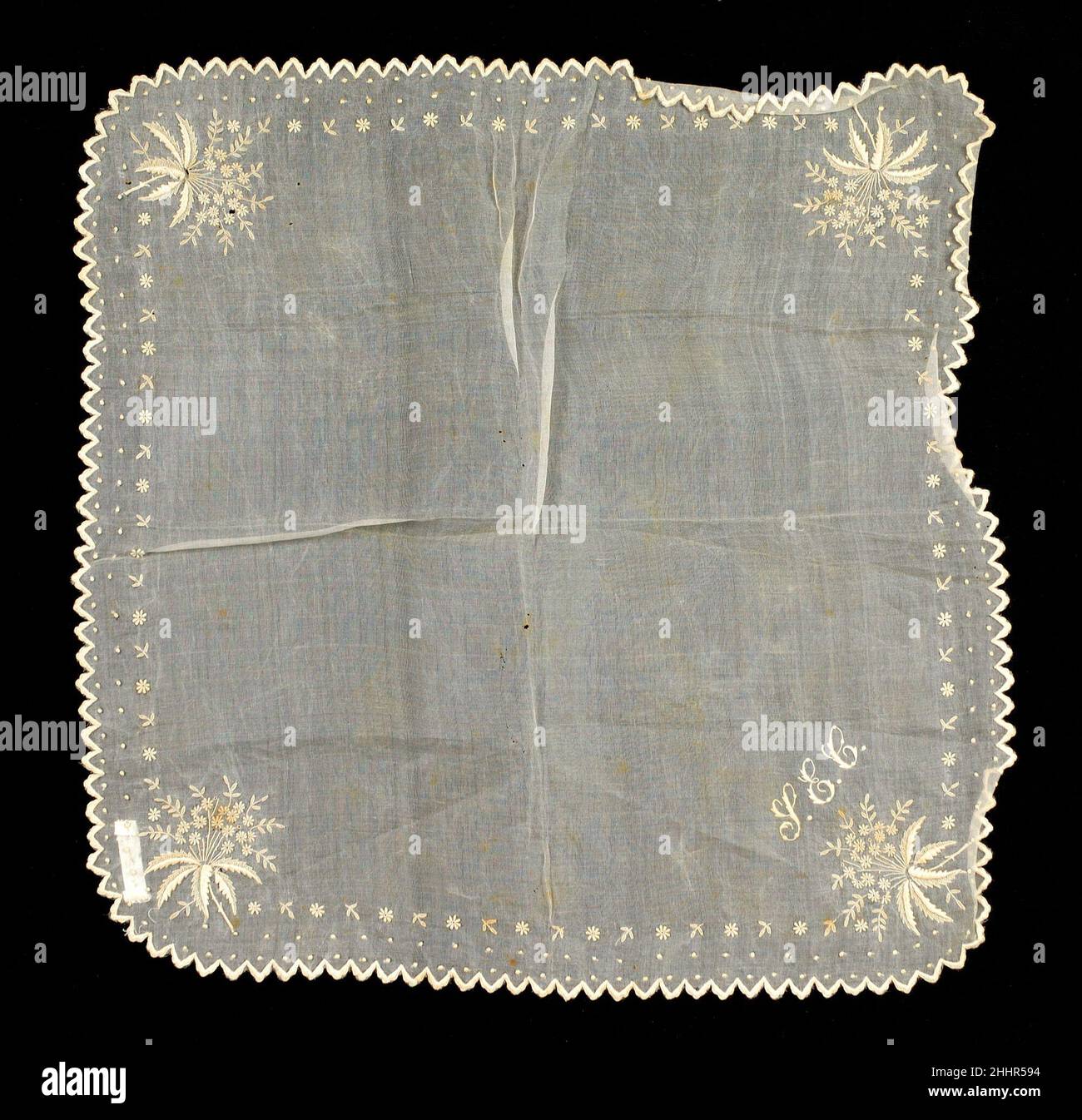 Handkerchief fourth quarter 19th century Philippine. Handkerchief ...