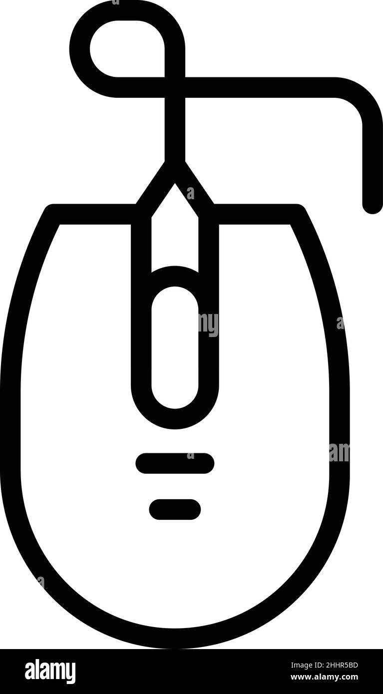Laptop mouse icon outline vector. Computer store. Shop retail Stock ...