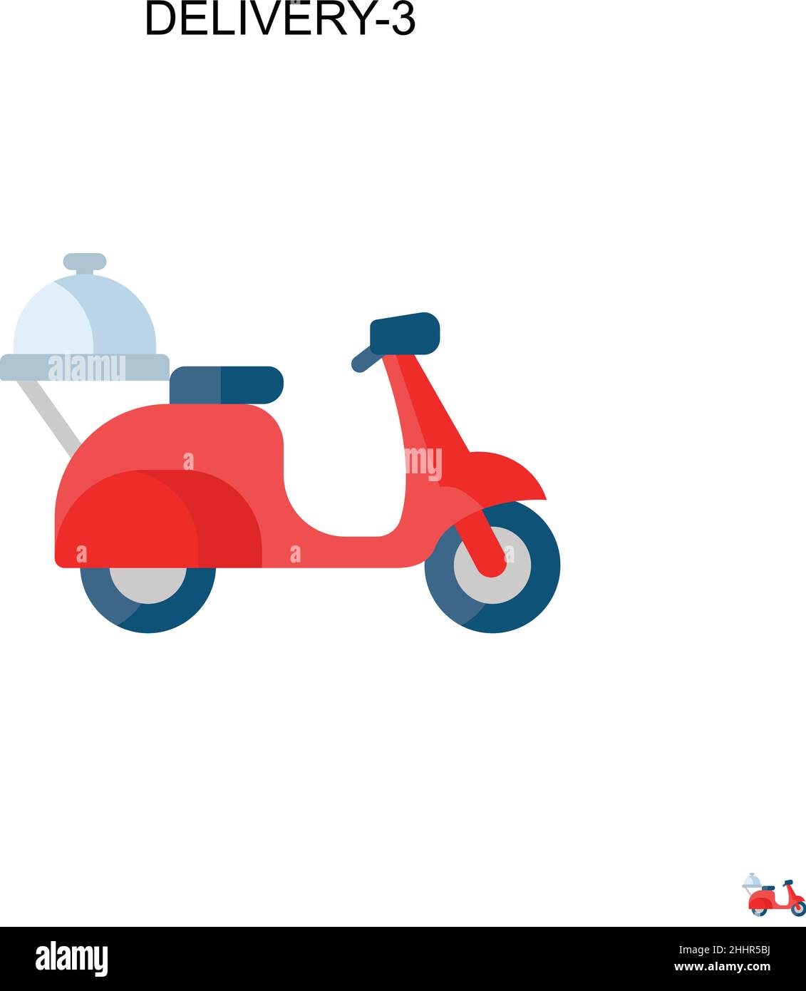 Delivery-3 Simple vector icon.Perfect color modern pictogram on ...
