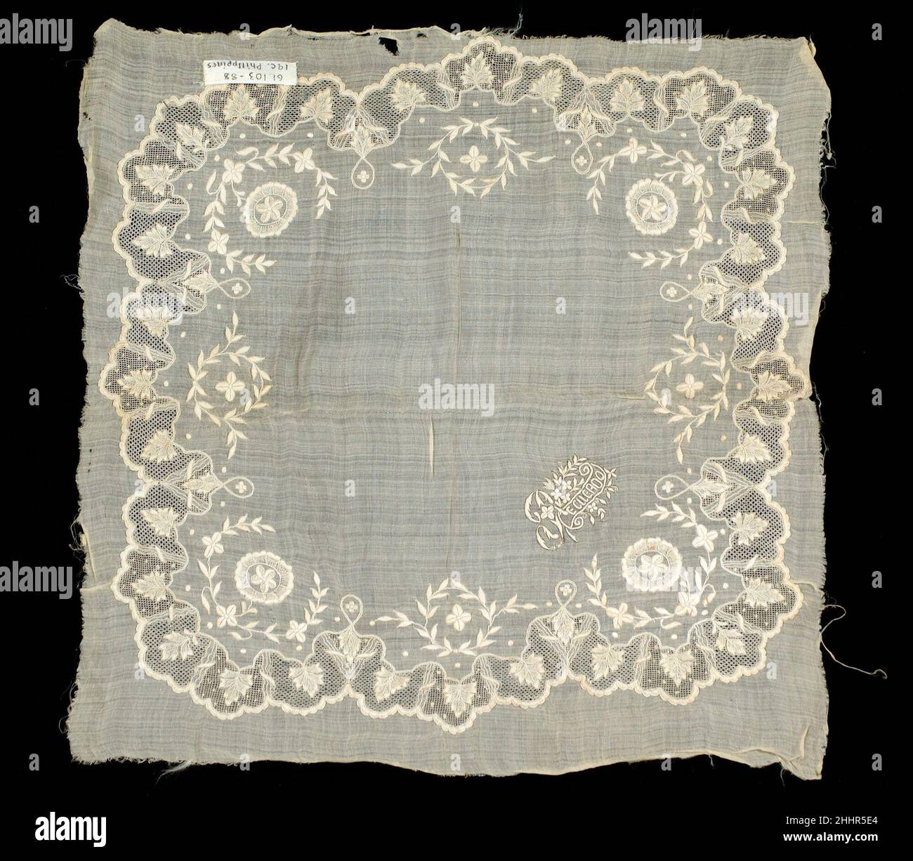 Handkerchief fourth quarter 19th century Philippine. Handkerchief ...