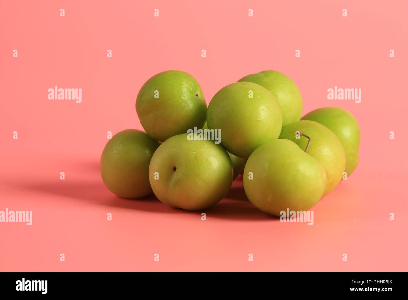 Green cherry plum hi-res stock photography and images - Alamy