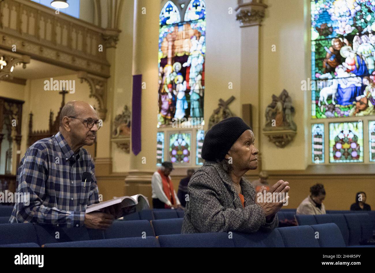 African American Catholics gather to worship at St. Augustine Parish in ...