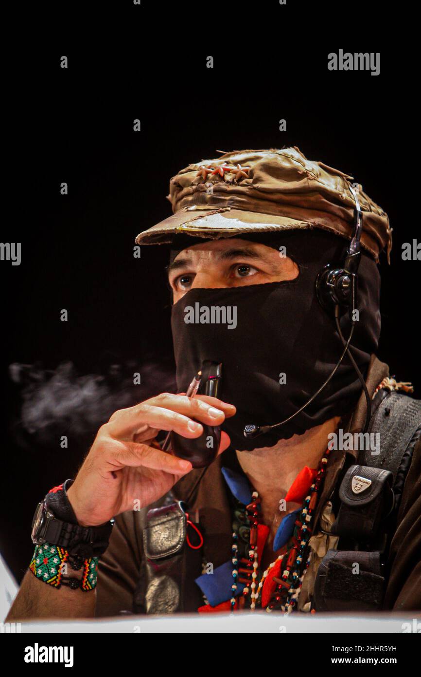 Subcomandante Marcos of the Zapatista Army of National Liberation EZLN ...