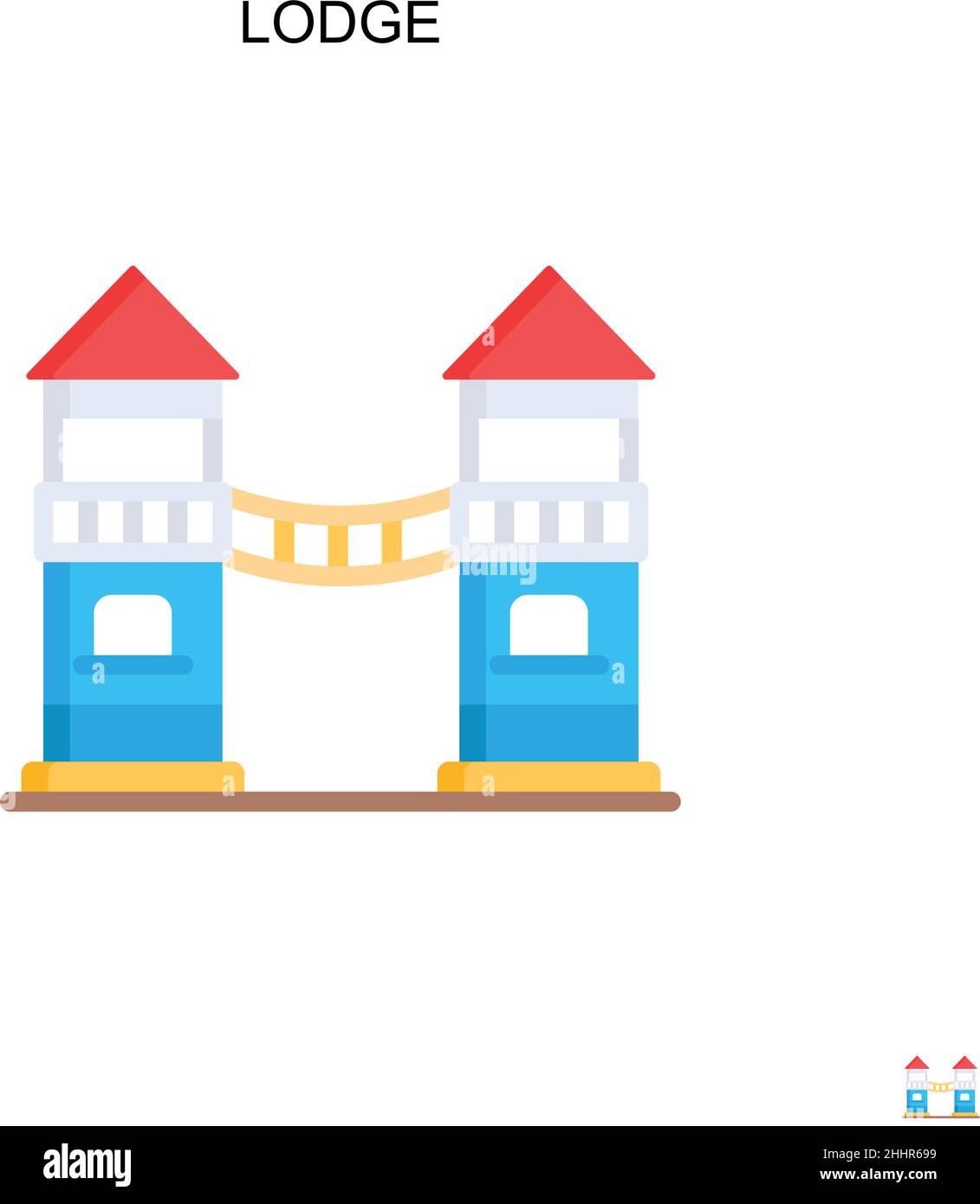 Table at the lodge Stock Vector Images - Alamy