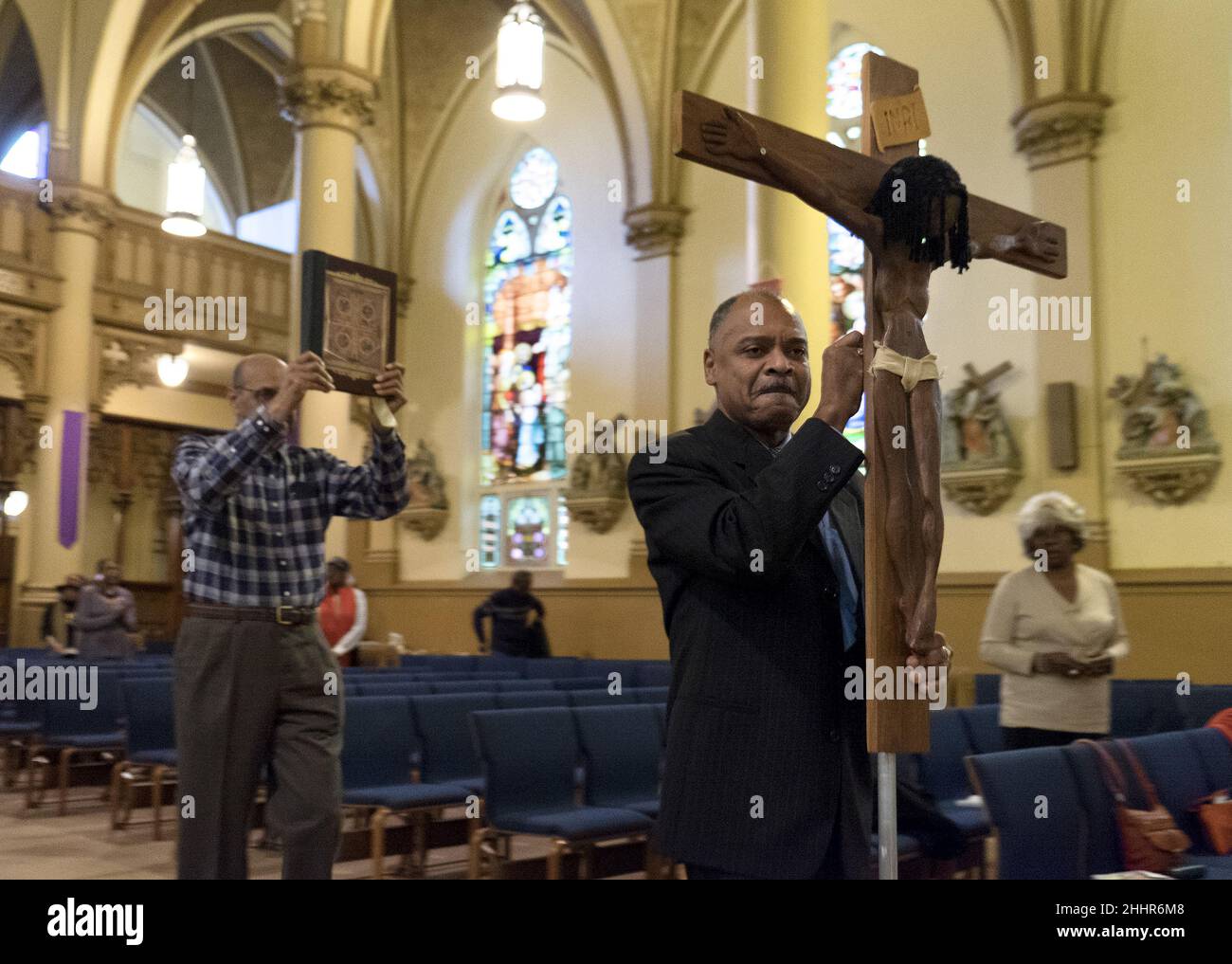 African American Catholics gather to worship at St. Augustine Parish in ...