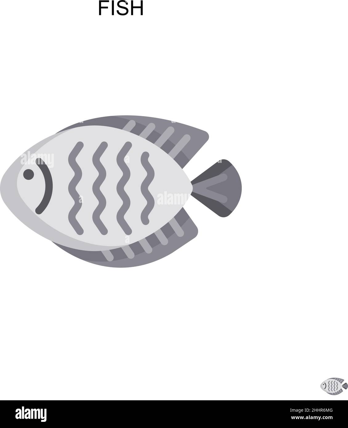 Editable fish icons hi-res stock photography and images - Alamy