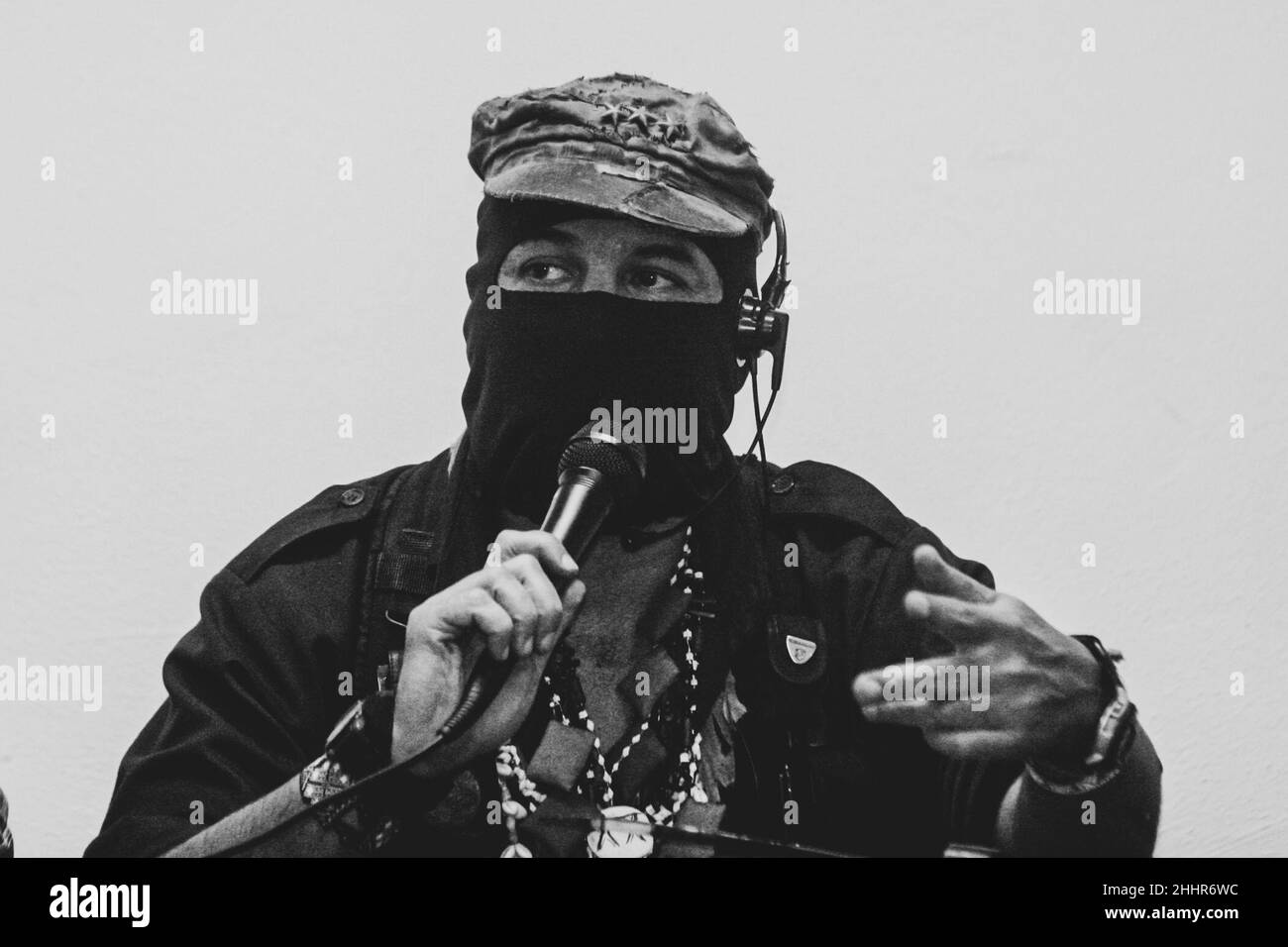 Subcomandante Marcos of the Zapatista Army of National Liberation EZLN ...