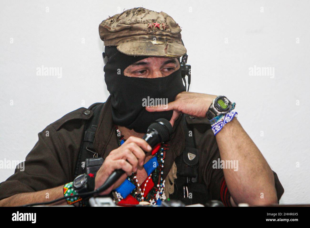 Subcomandante Marcos of the Zapatista Army of National Liberation EZLN ...