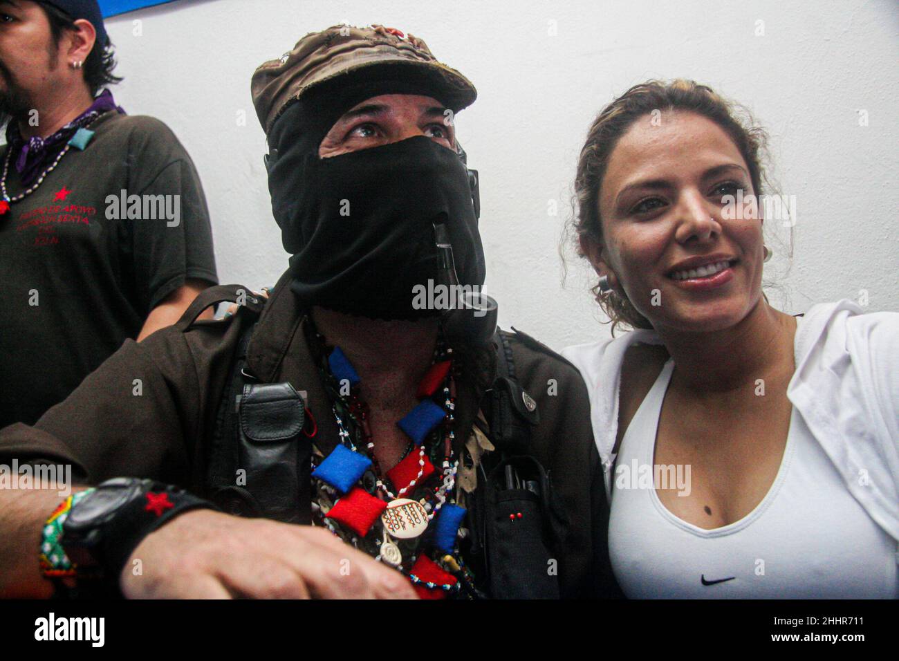 Subcomandante Marcos of the Zapatista Army of National Liberation EZLN ...