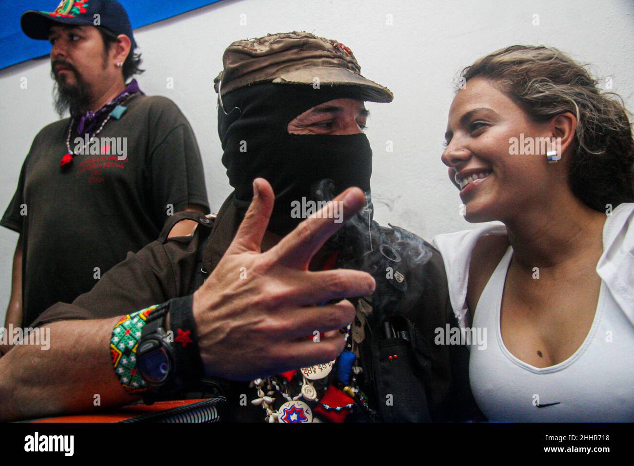 Subcomandante Marcos of the Zapatista Army of National Liberation EZLN ...