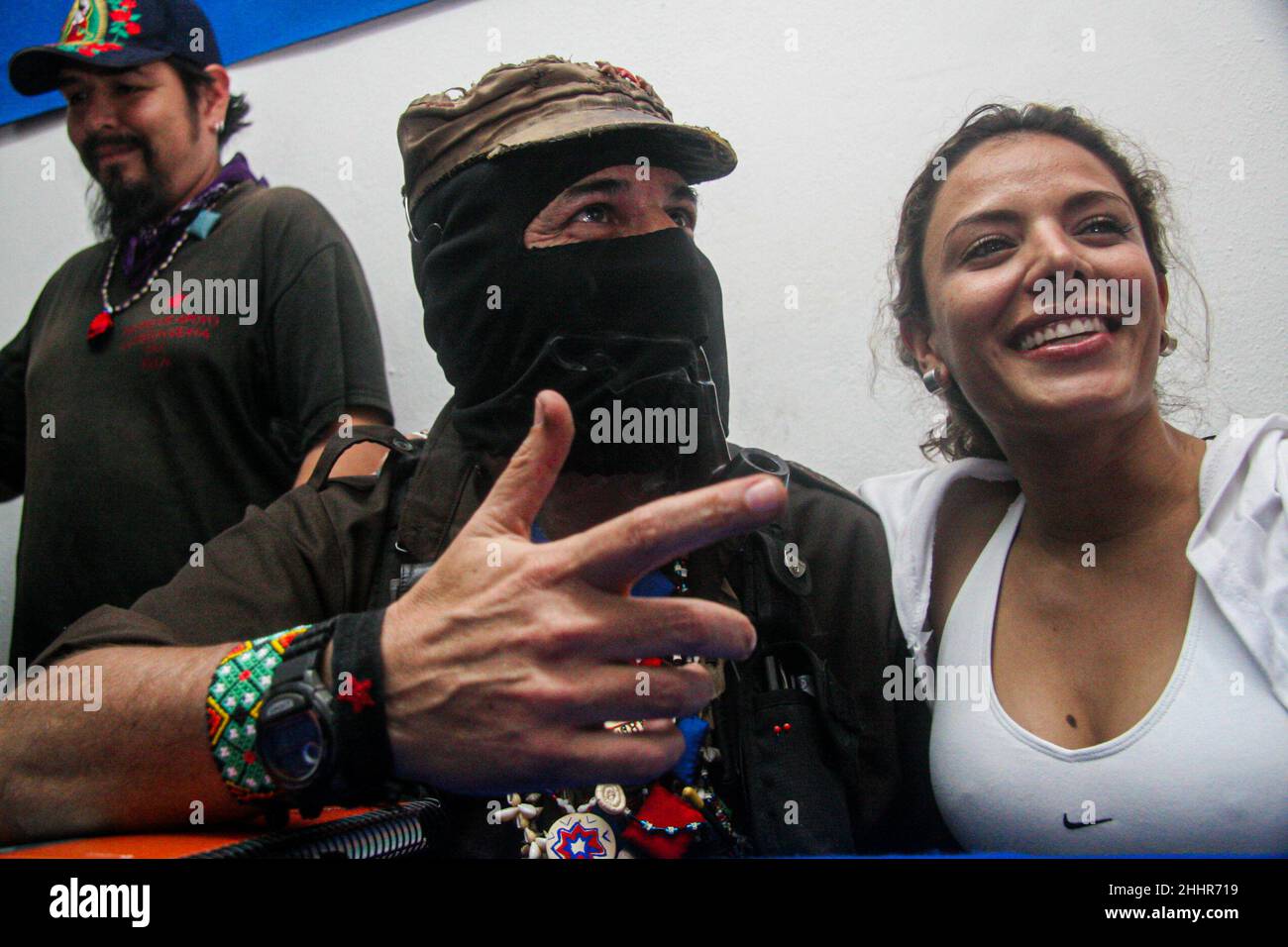 Subcomandante Marcos of the Zapatista Army of National Liberation EZLN ...