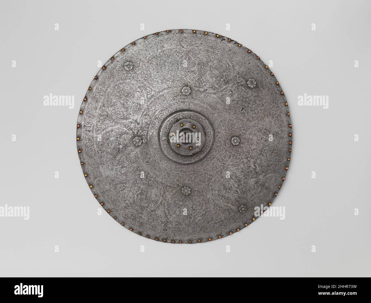 Shield late 15th century Turkish or Mamluk This shield, engraved with ...