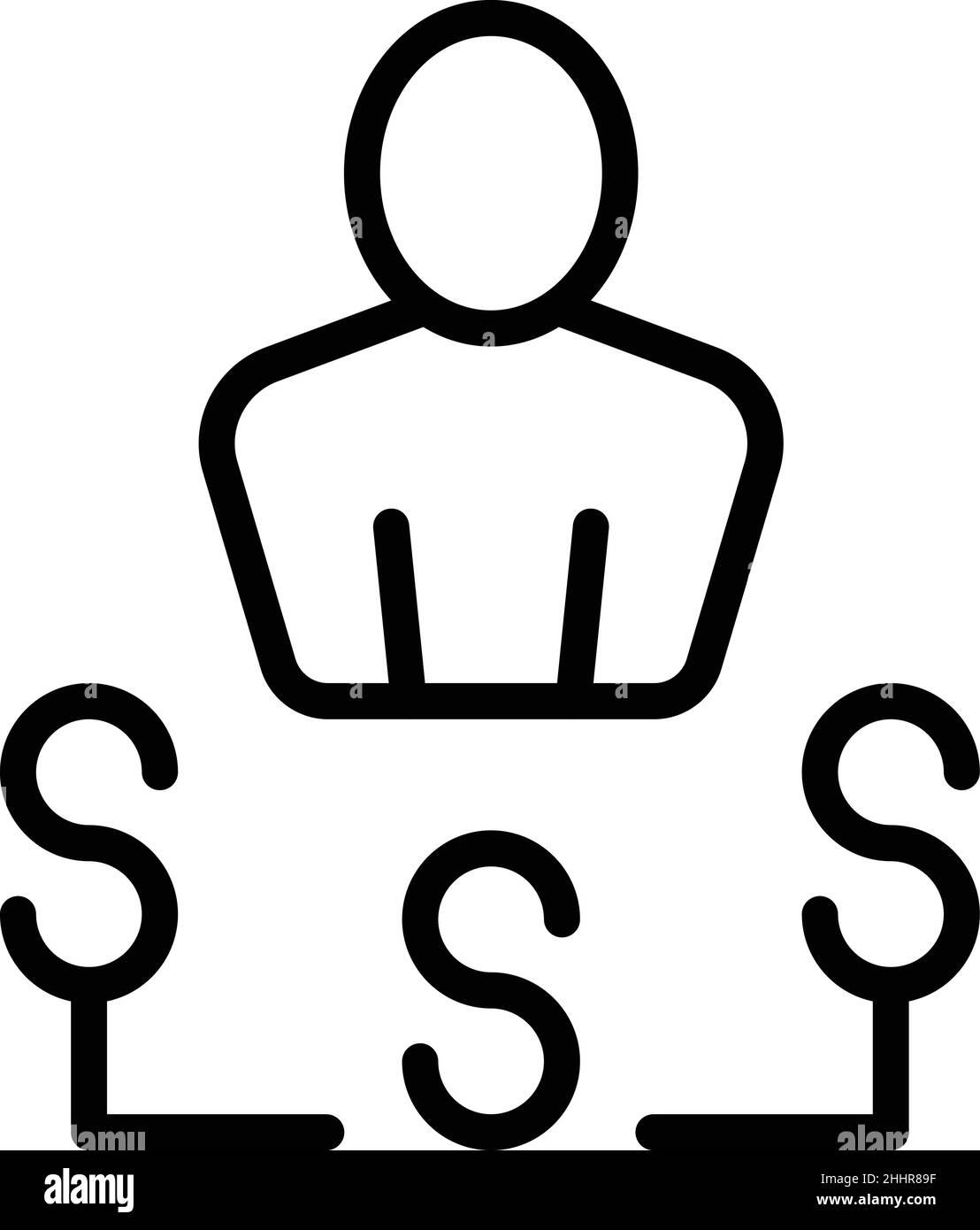 Vlogger influence icon outline vector. Kol leader. Social media Stock ...