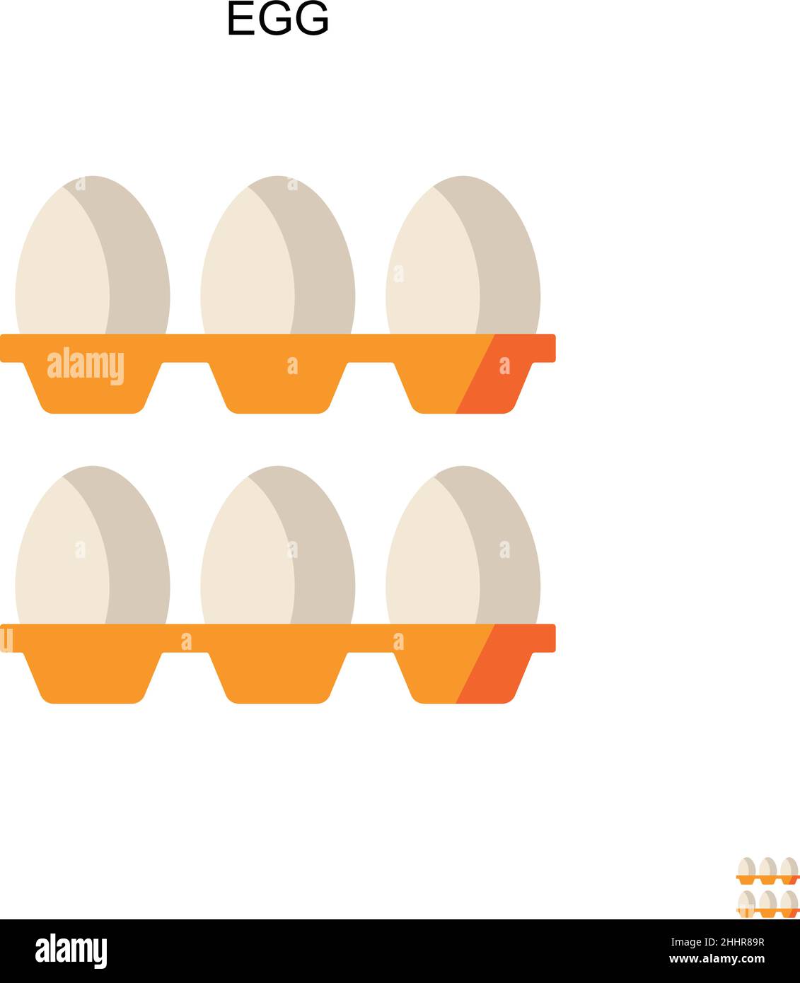 Egg Simple vector icon.Perfect color modern pictogram on editable ...