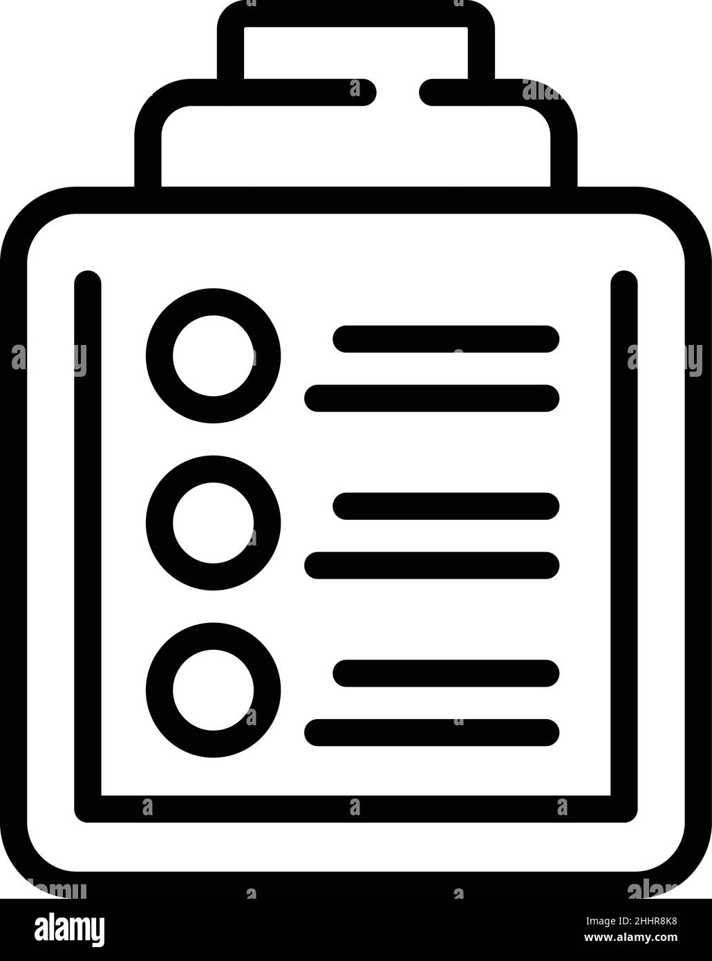 Clipboard kol icon outline vector. Key leader. Social media Stock ...