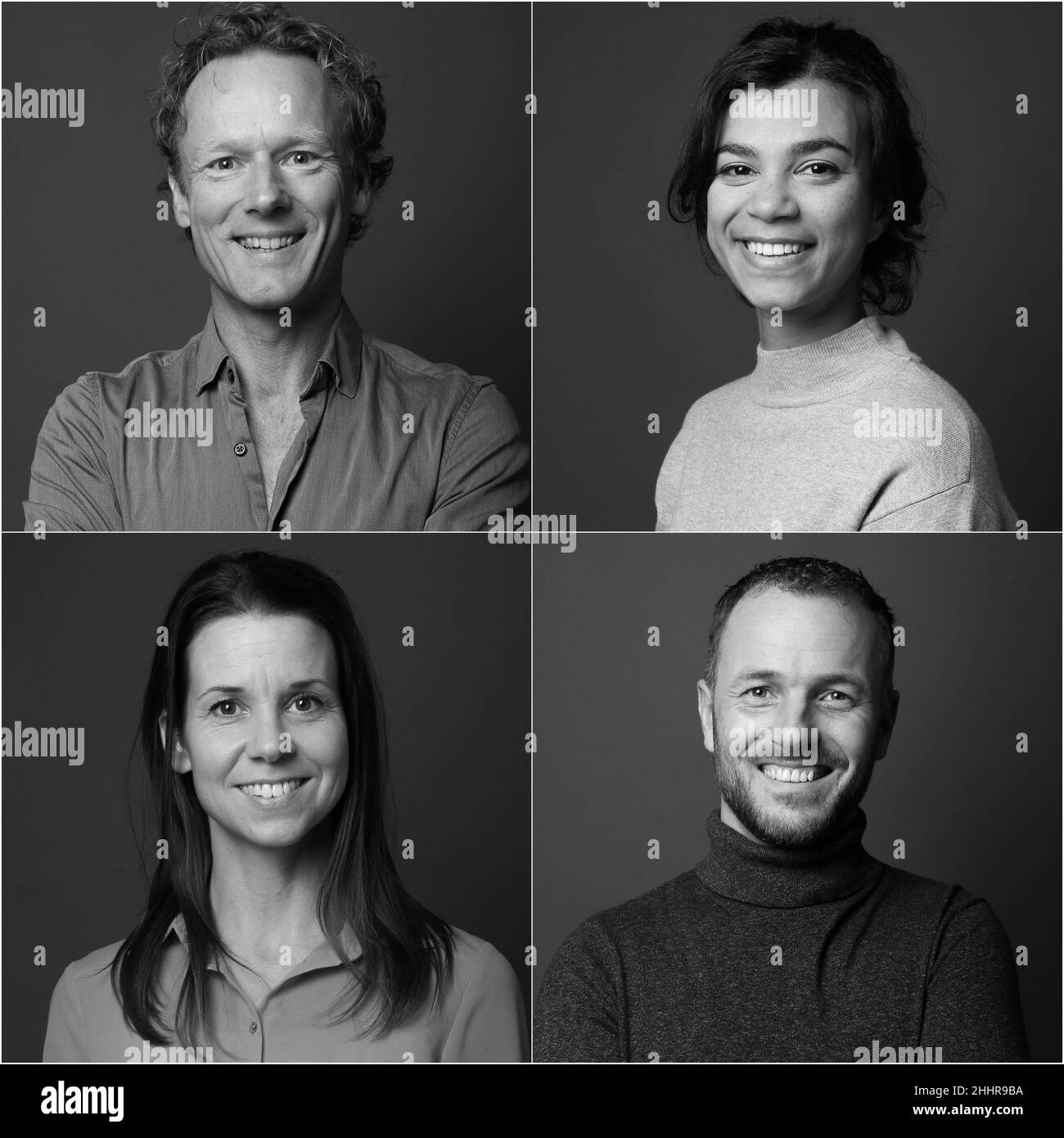 Collage asian young woman Black and White Stock Photos & Images - Alamy