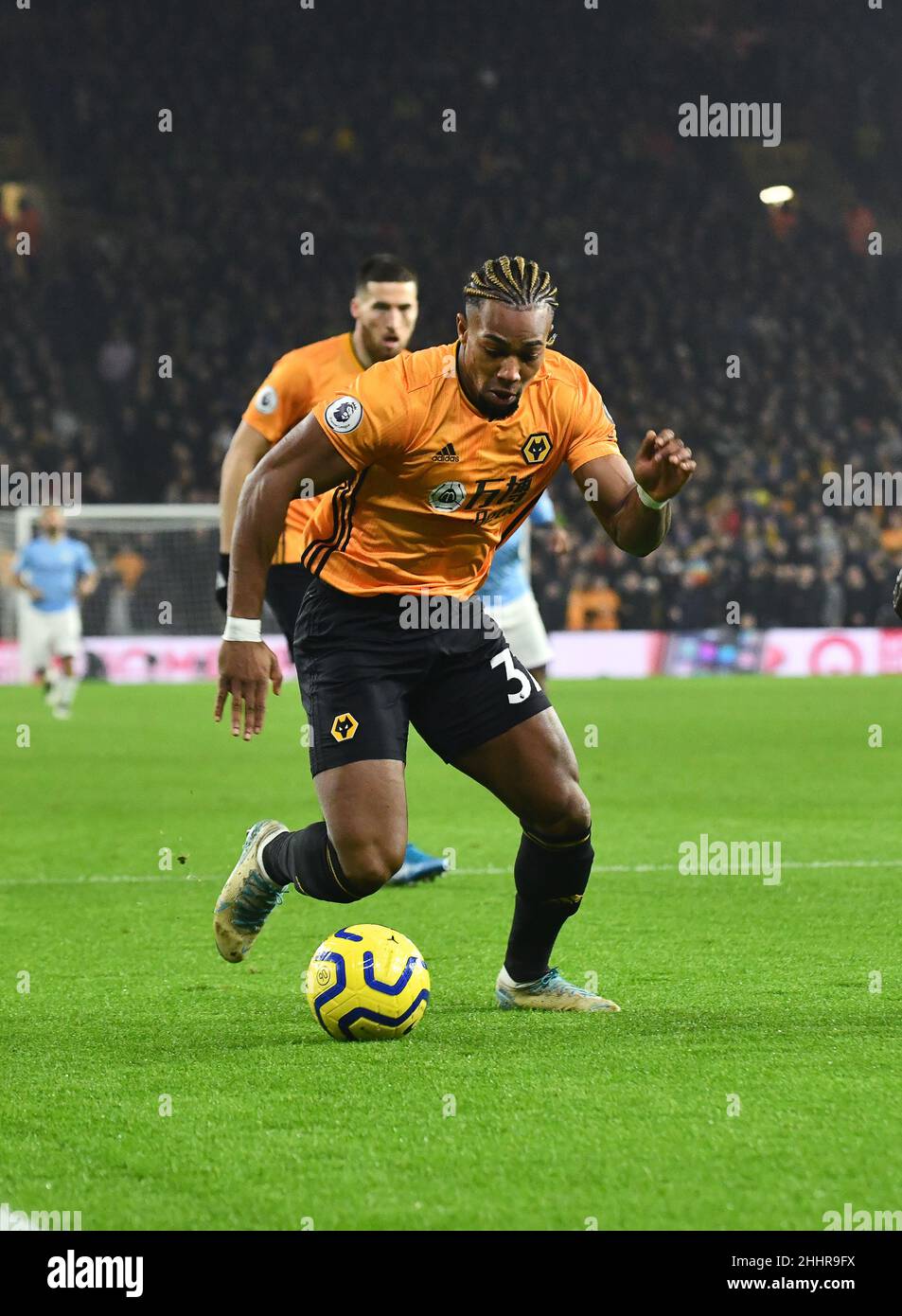 Wolves footballer Adama Traore in action Wolverhampton Wanderers v ...