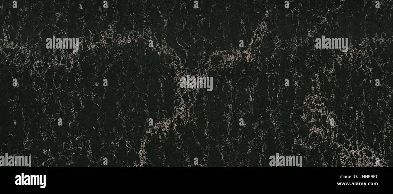 Black marble texture background banner top view. Stone granite wall ...