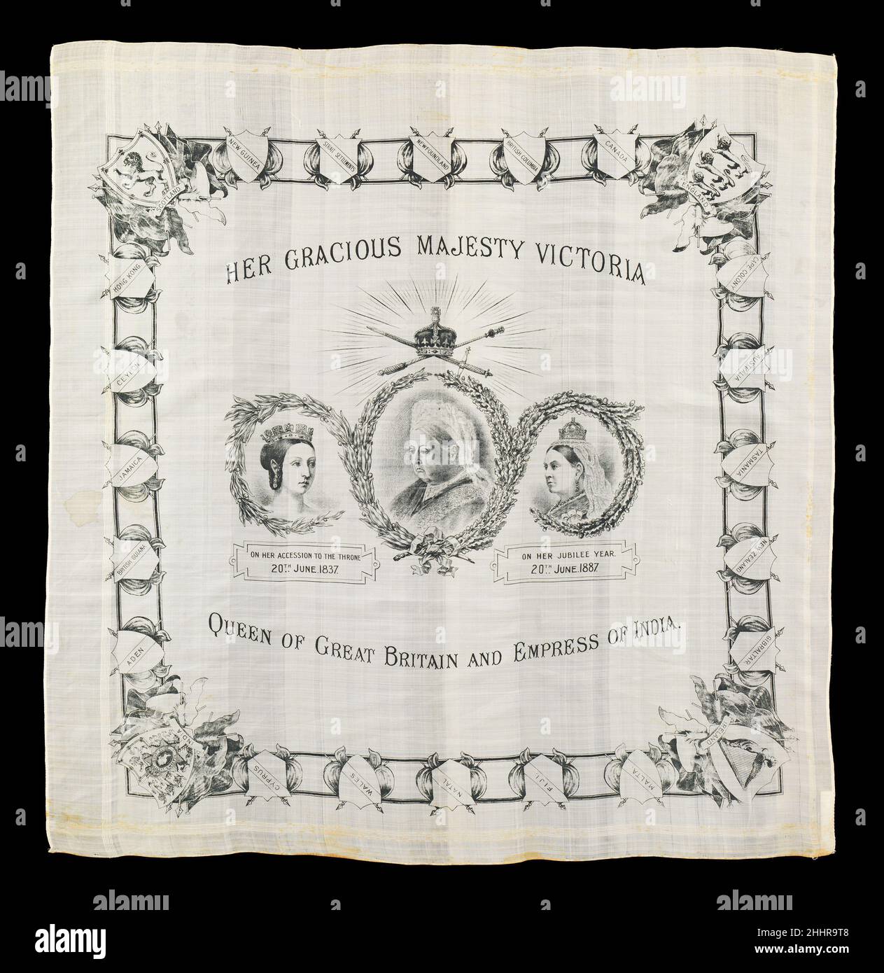 Scarf 1897 British The Diamond Jubilee was a grand celebration, marking ...