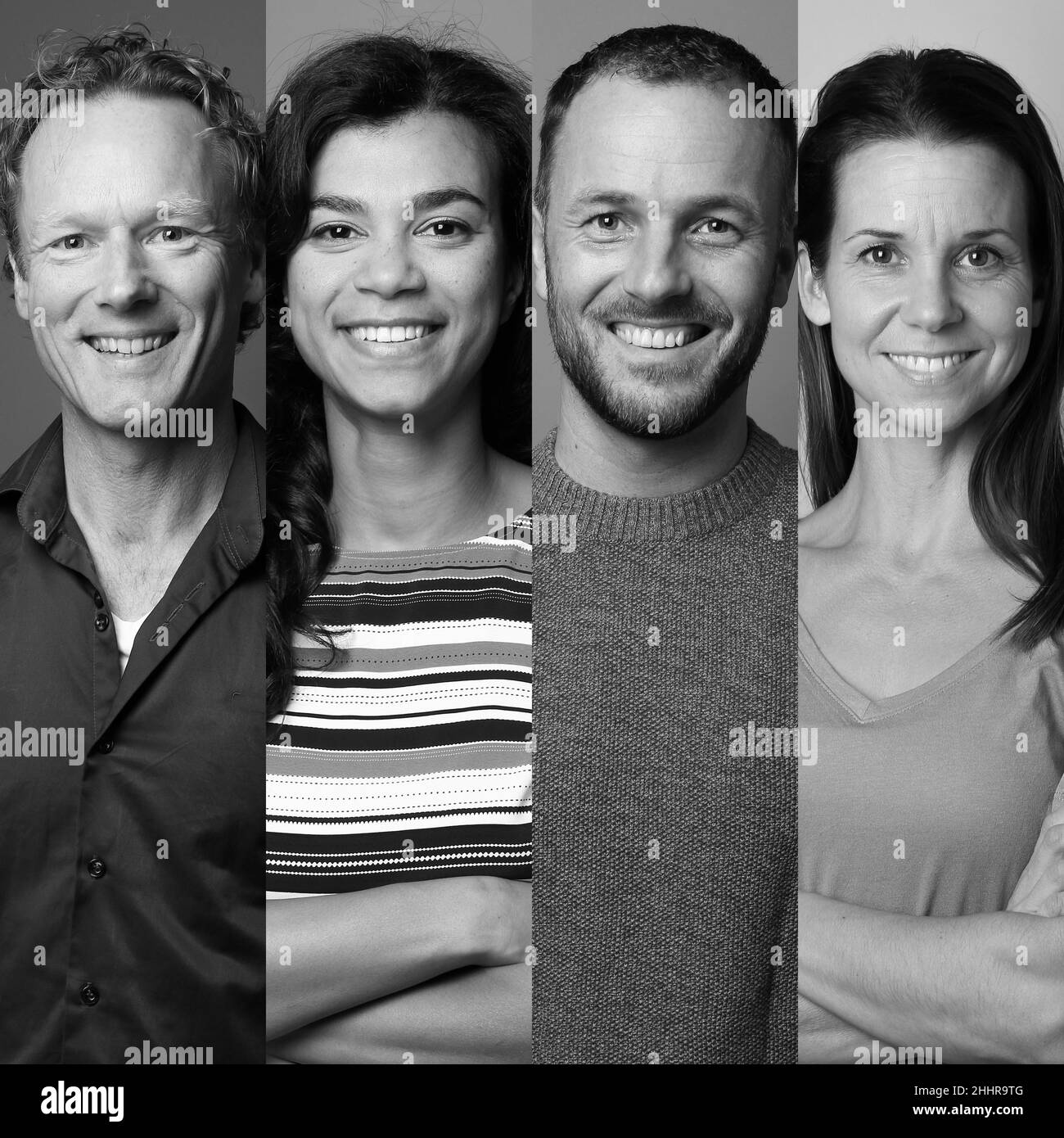 Collage asian young woman Black and White Stock Photos & Images - Alamy