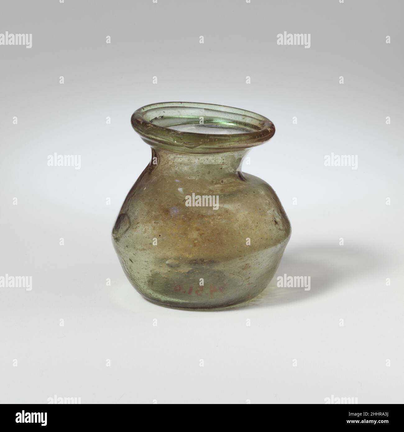 Glass miniature jar 2nd–3rd century A.D. Roman Translucent pale green ...